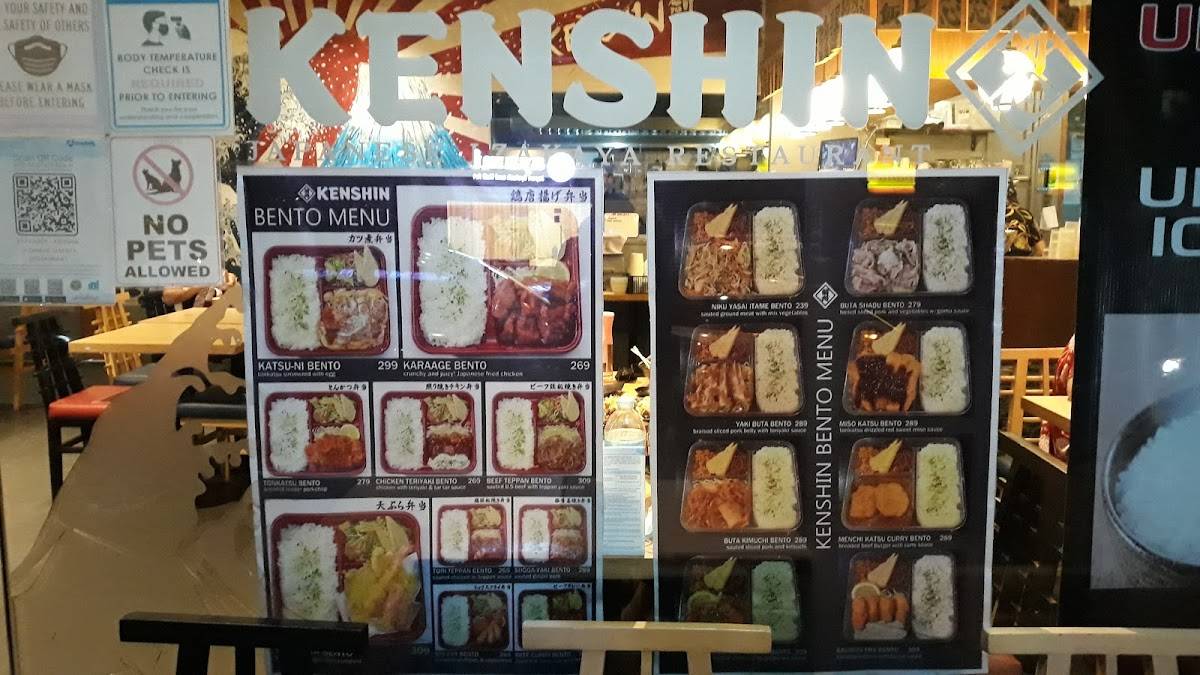 Menu at Kenshin Japanese Izakaya Restaurant ( Vista Mall Las Piñas ...