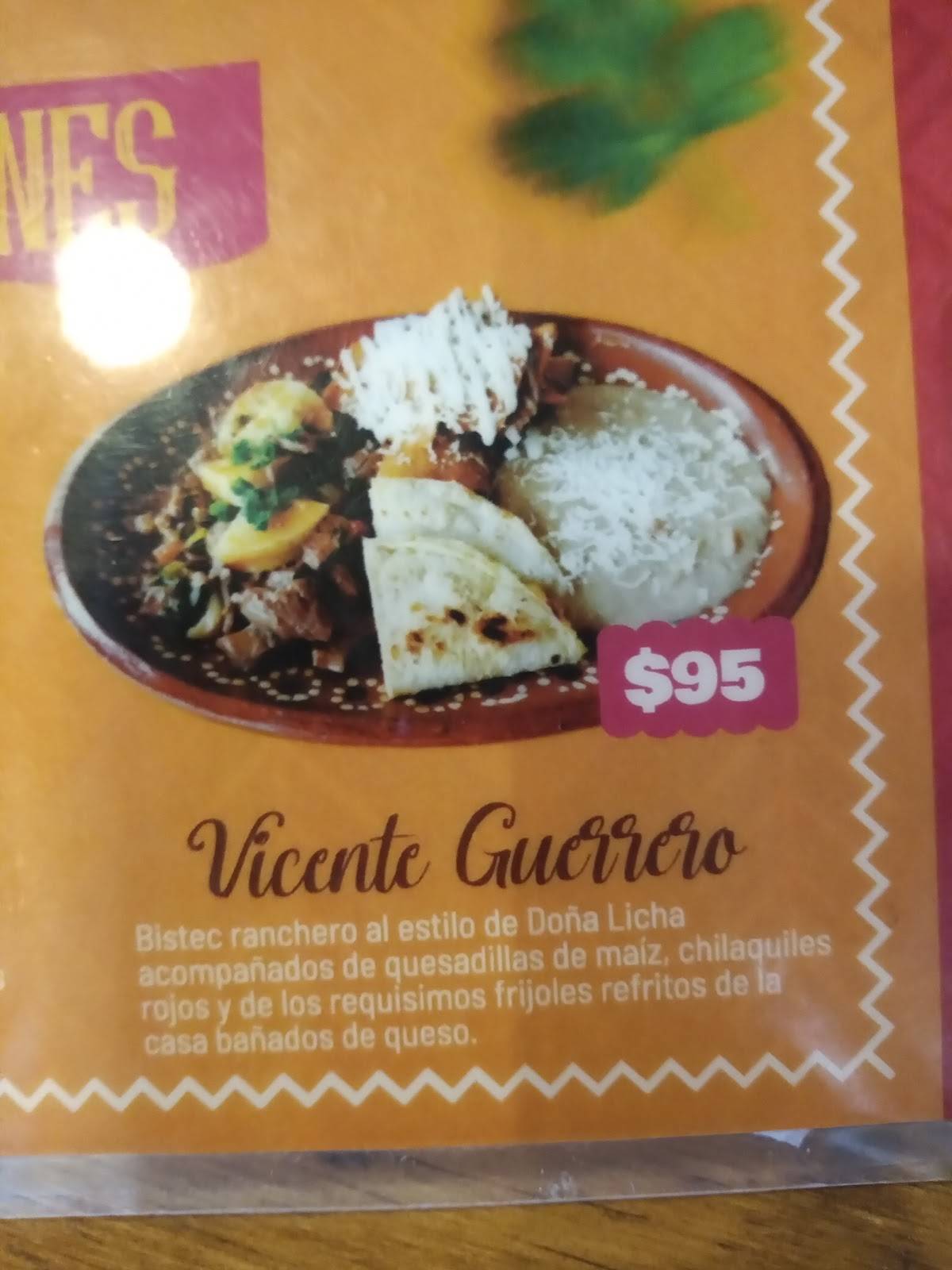 Carta del restaurante La Cocina DoñaLicha Los Mochis, Los Mochis
