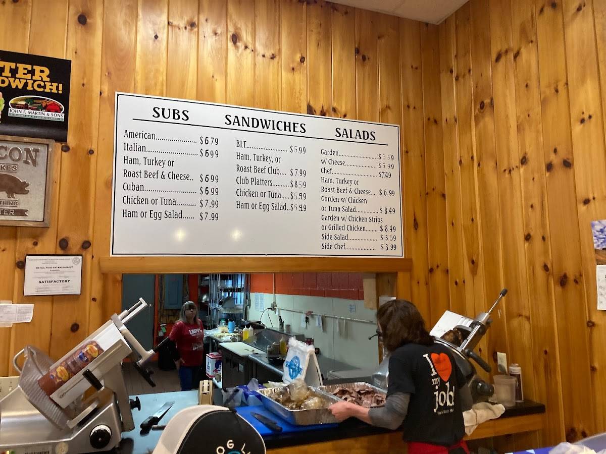 Menu at Lapp's Dutch Market restaurant, Penns Grove