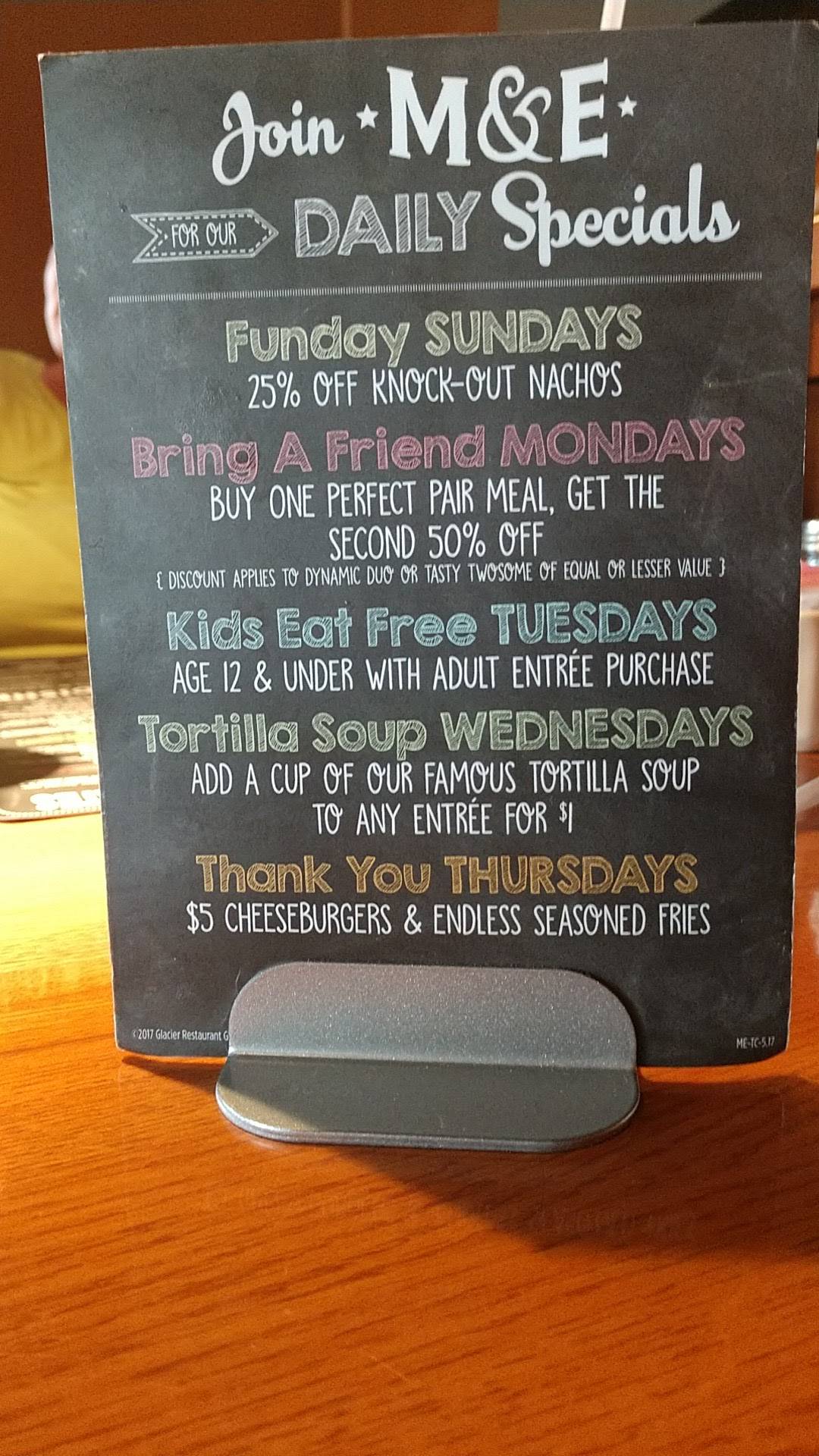 Menu at Max & Erma's restaurant, Cranberry Township, 936 Sheraton Dr