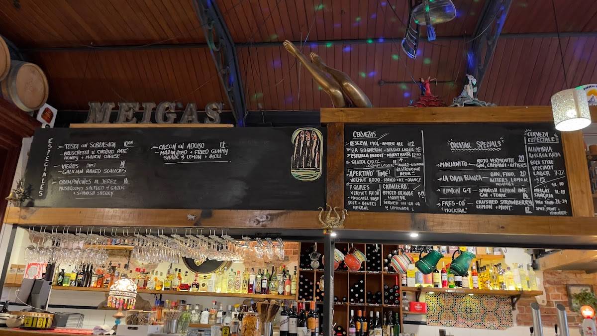 Menu at Meigas restaurant, Ballarat Central