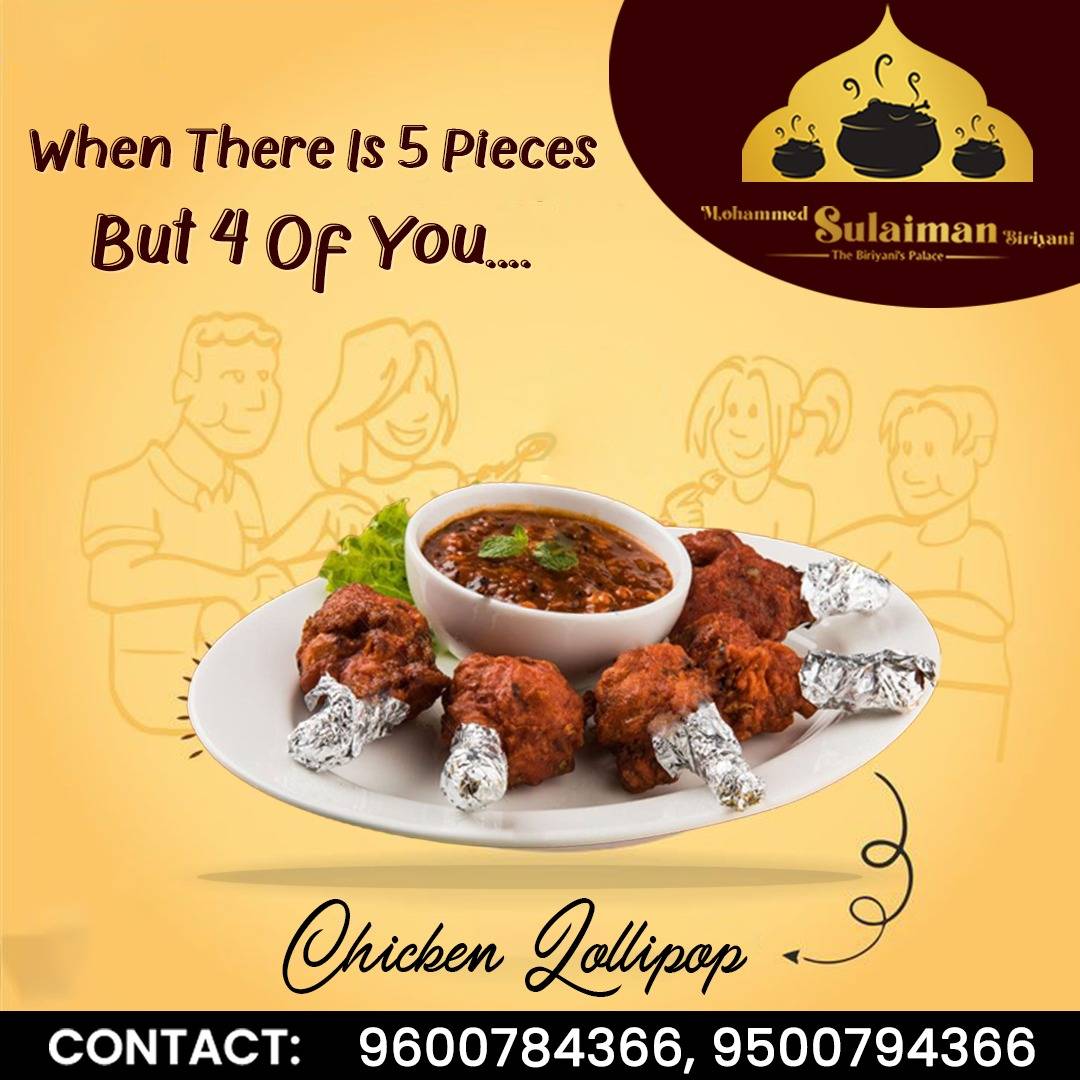 Menu at Mohammed Sulaiman Biriyani - The Biriyani's Palace, Chennai