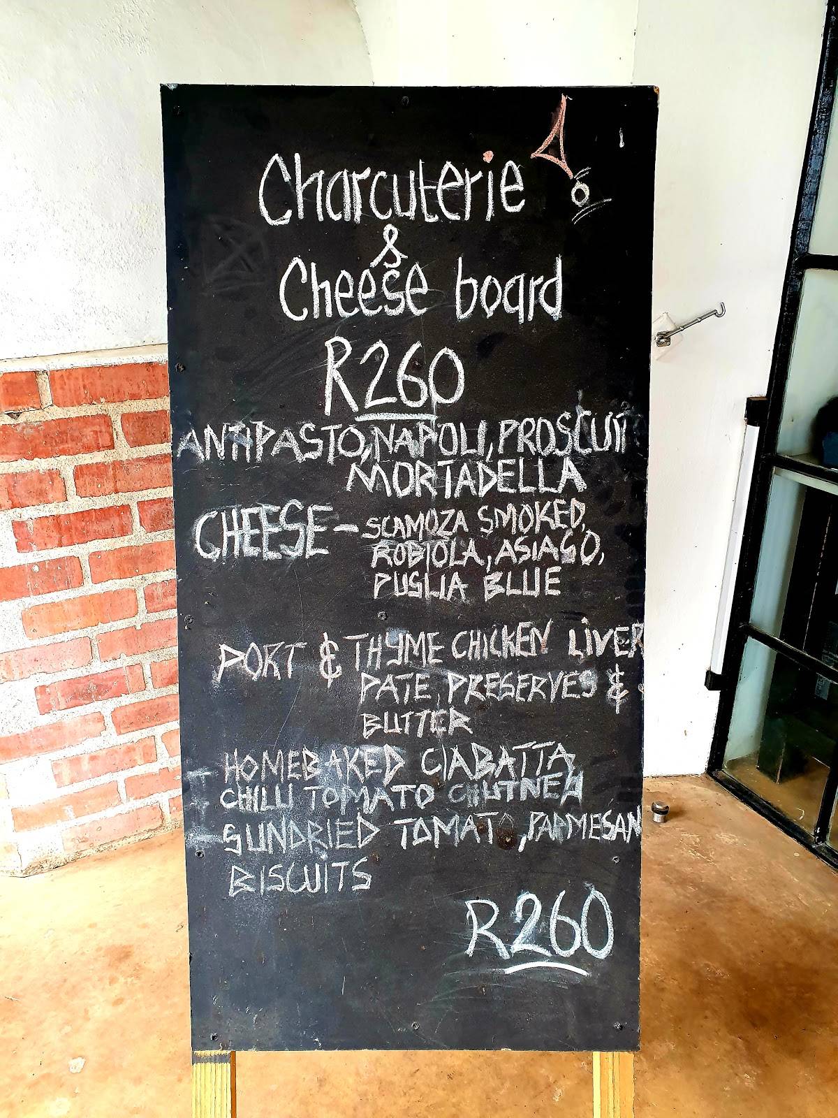 Speisekarte von Ou Meul Du Toitskloof restaurant, Südafrika