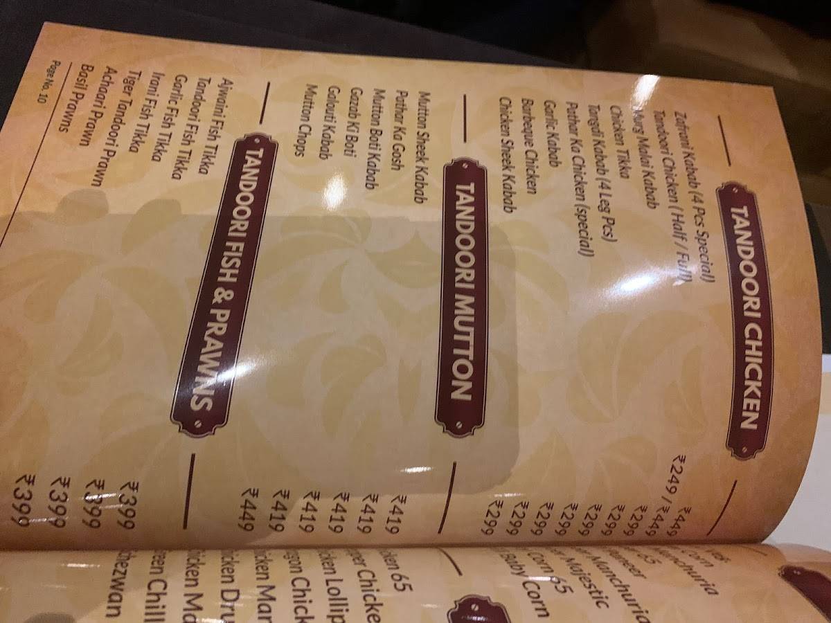 Menu at Pista House - Bakery - Restaurant - Mandi - Attapur, Hyderabad