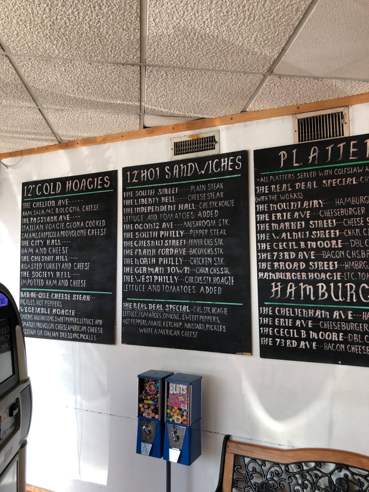 Menu at Real Deal restaurant, Spartanburg, Asheville Hwy
