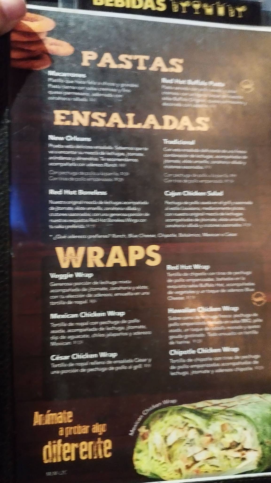 Carta del restaurante Red Hot Grill Ciudad Lázaro Cárdenas, Lázaro Cárdenas
