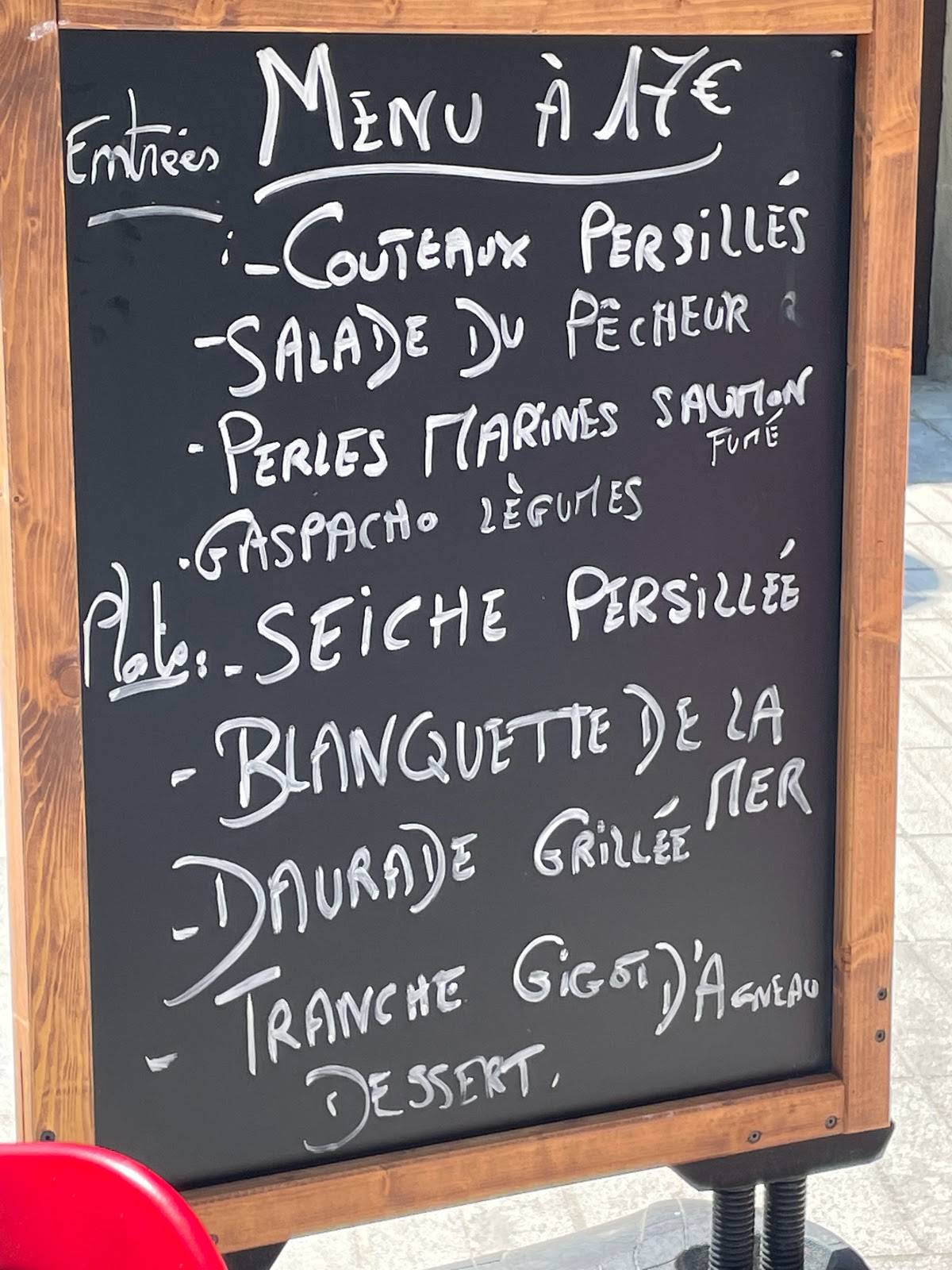 Menu at Restaurant Poissonnerie Moderne, Trèbes