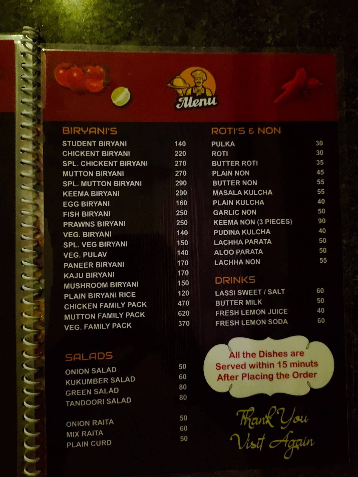 Menu at SSS RESTAURANT AND BAR, Nizamabad