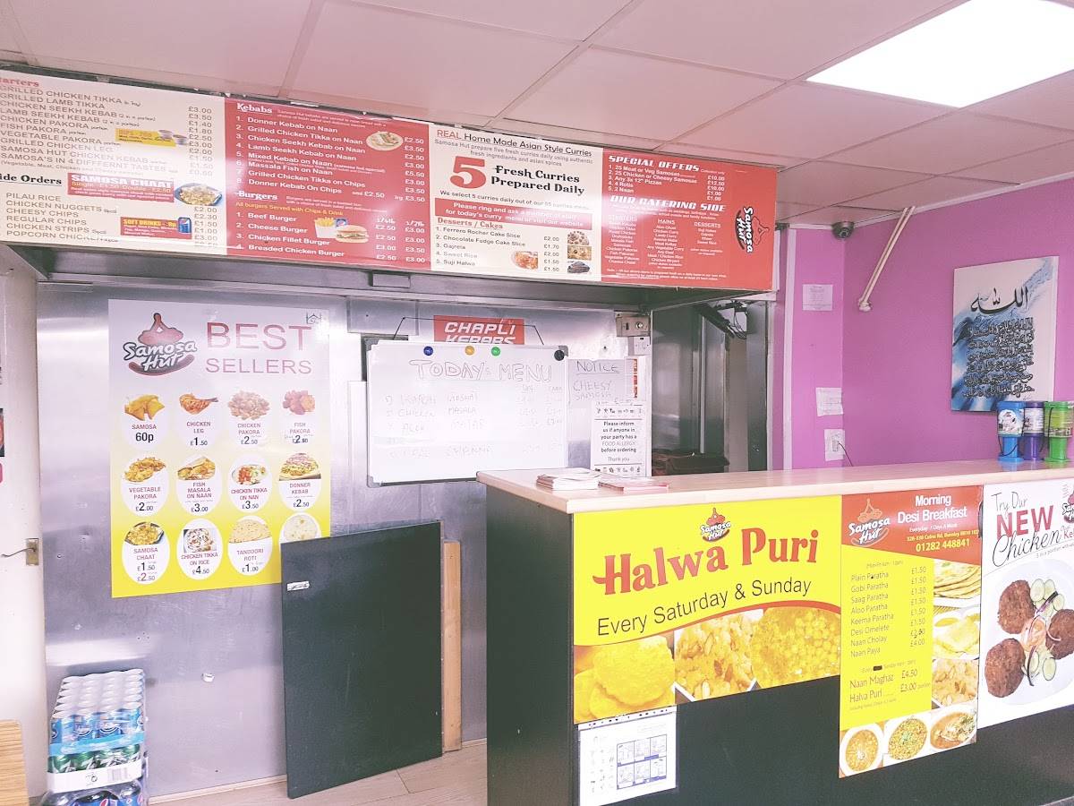 Menu at Samosa Hut Burnley restaurant, Burnley