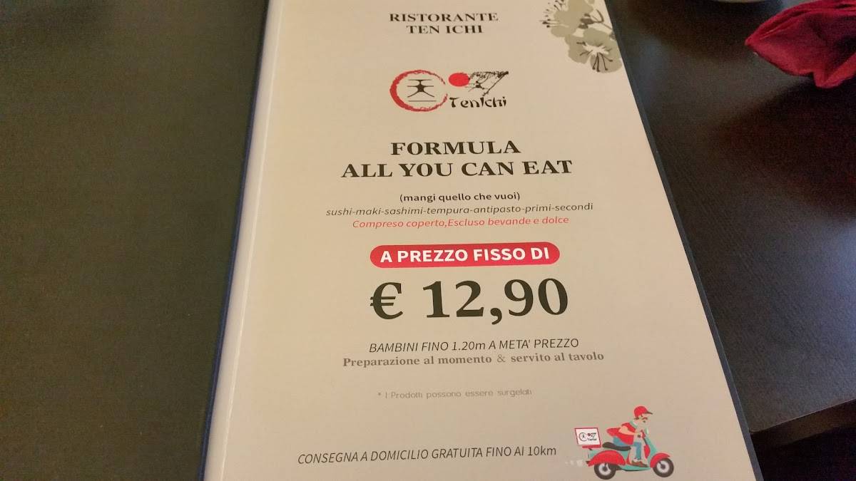Speisekarte von TEN ICHI restaurant, Luisago