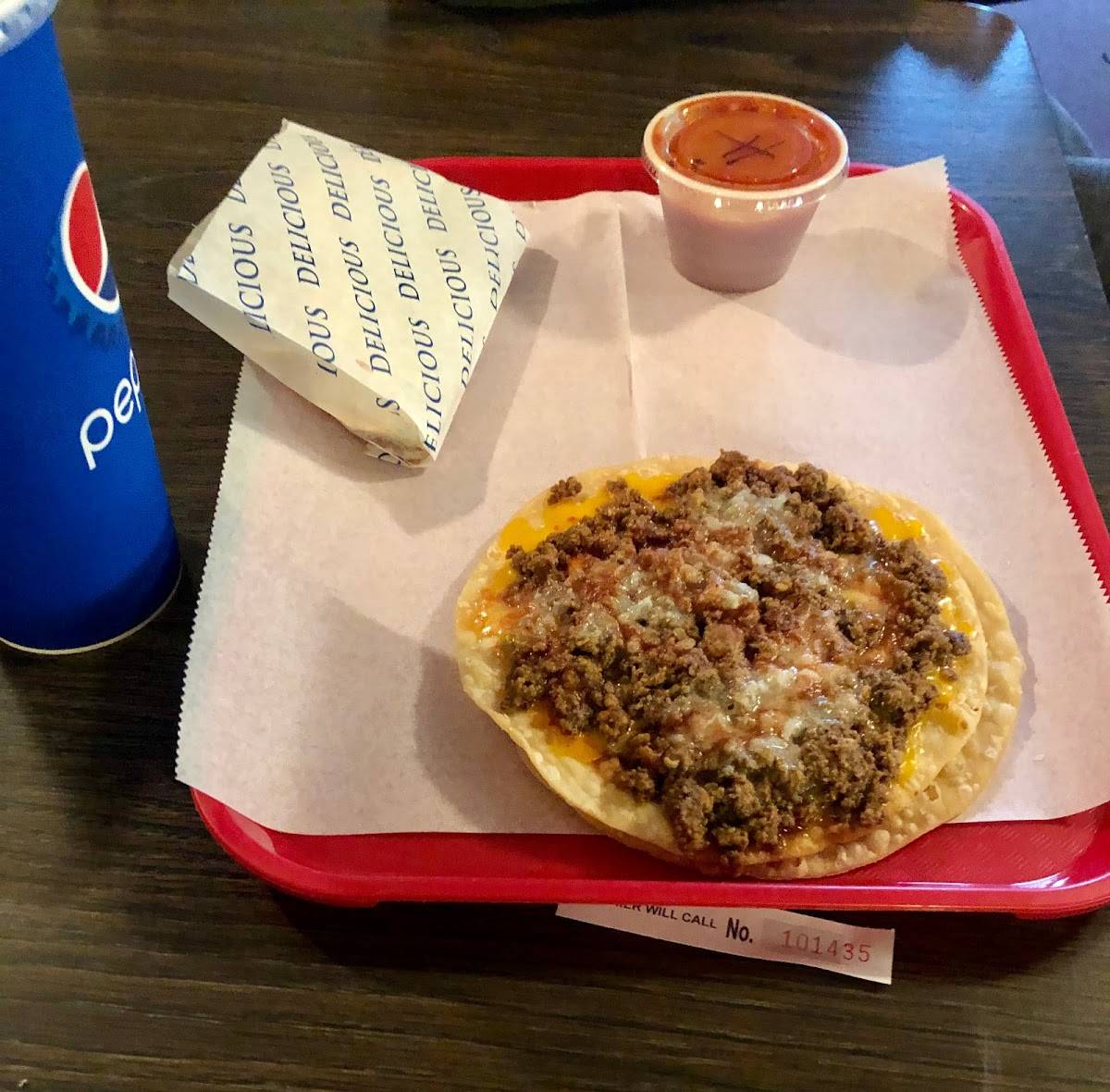 Menu at Taco Villa restaurant, Topeka