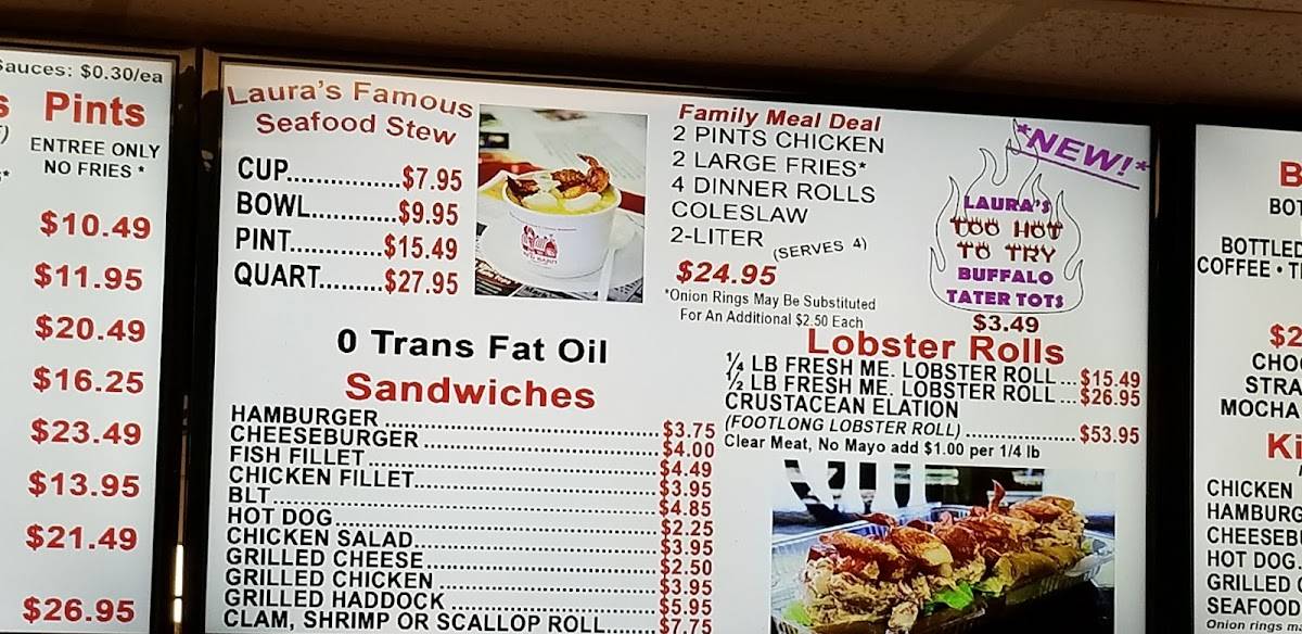 Menu at The Red Barn, Augusta, 455 Riverside Dr