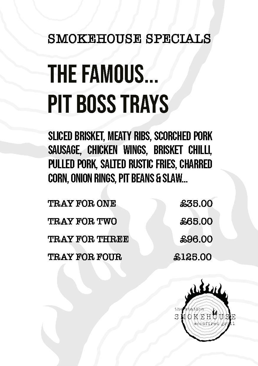 Menu at The Station Smokehouse restaurant, Wroxham