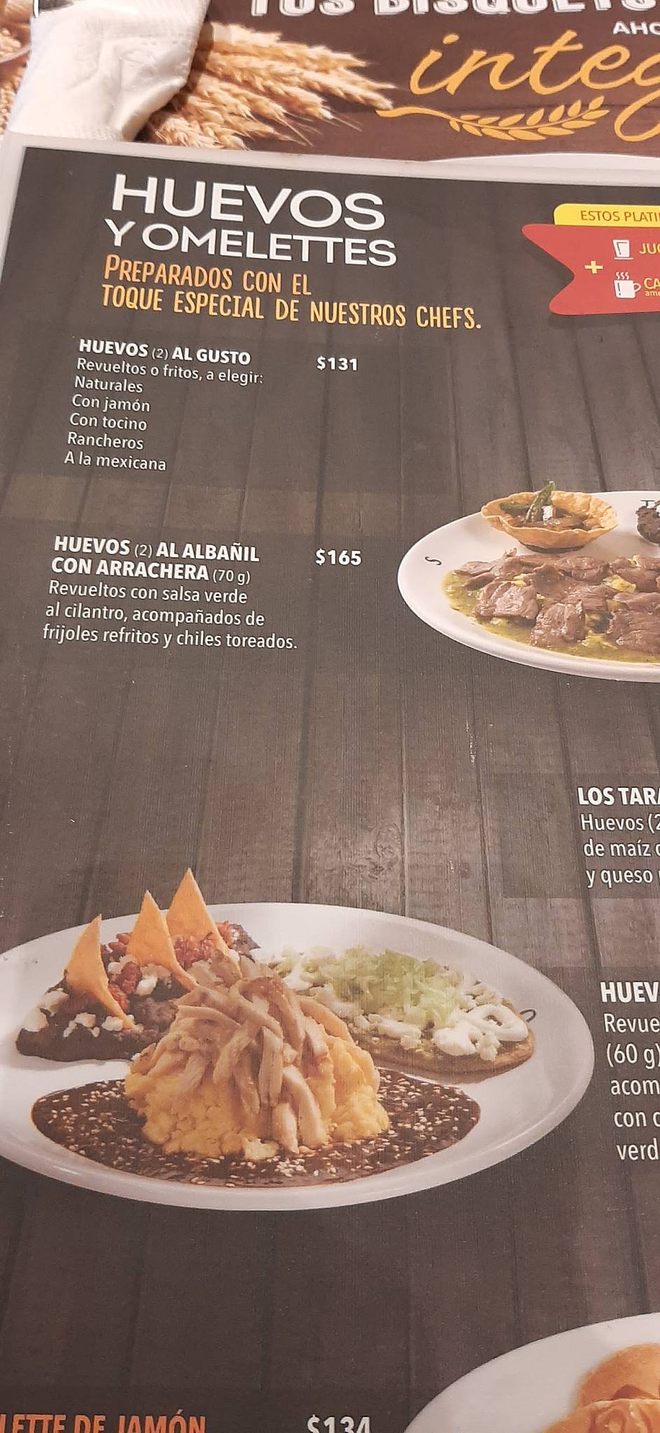 Carta del restaurante Toks Mitras, Monterrey, Avenida Ruiz Cortinez
