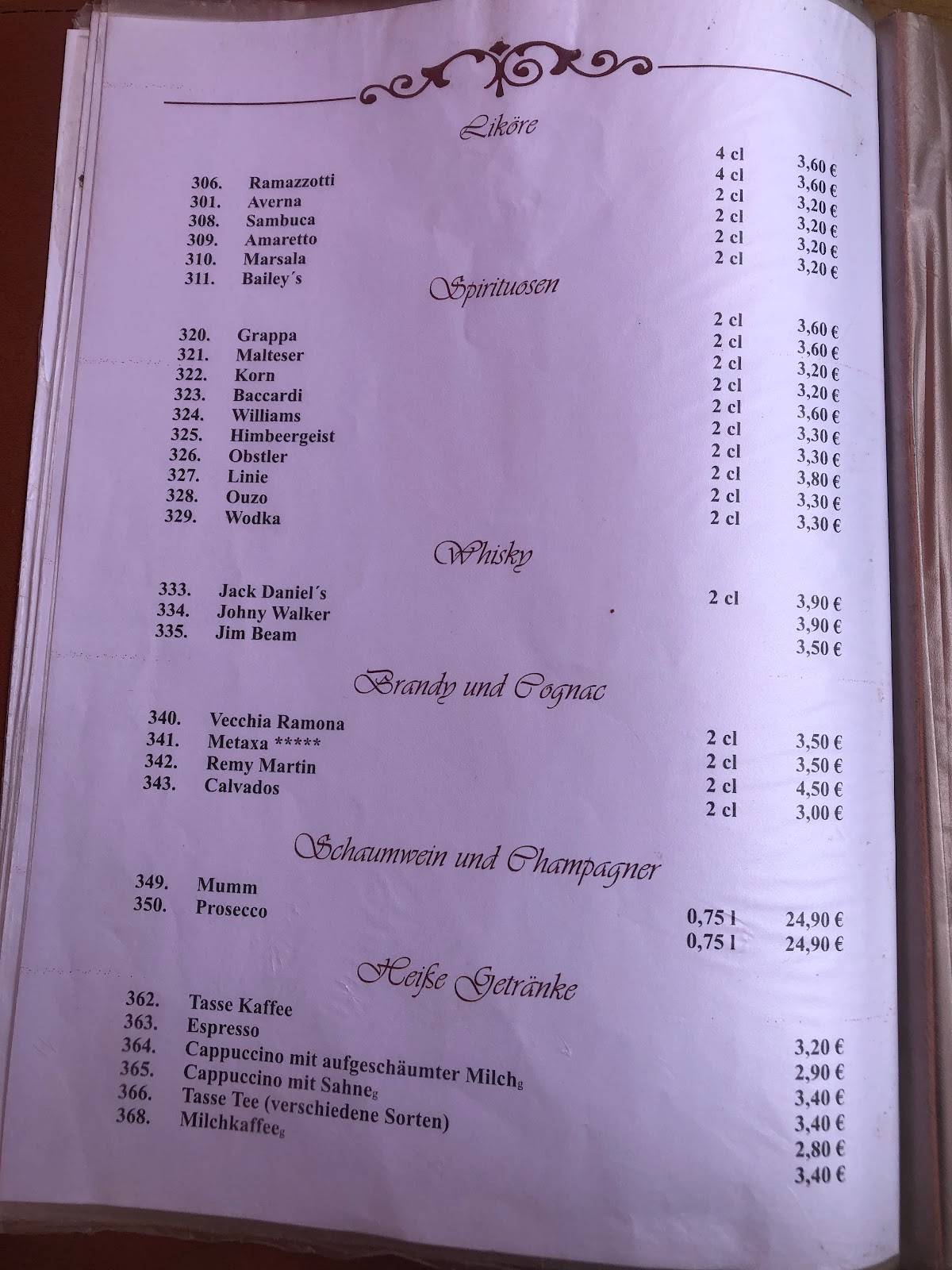 Speisekarte von Rotes Haus Rockenberg pizza, Rockenberg