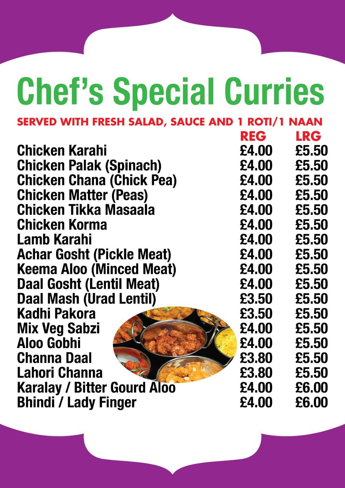 Menu at Sahad Kebab House fast food, Blackburn