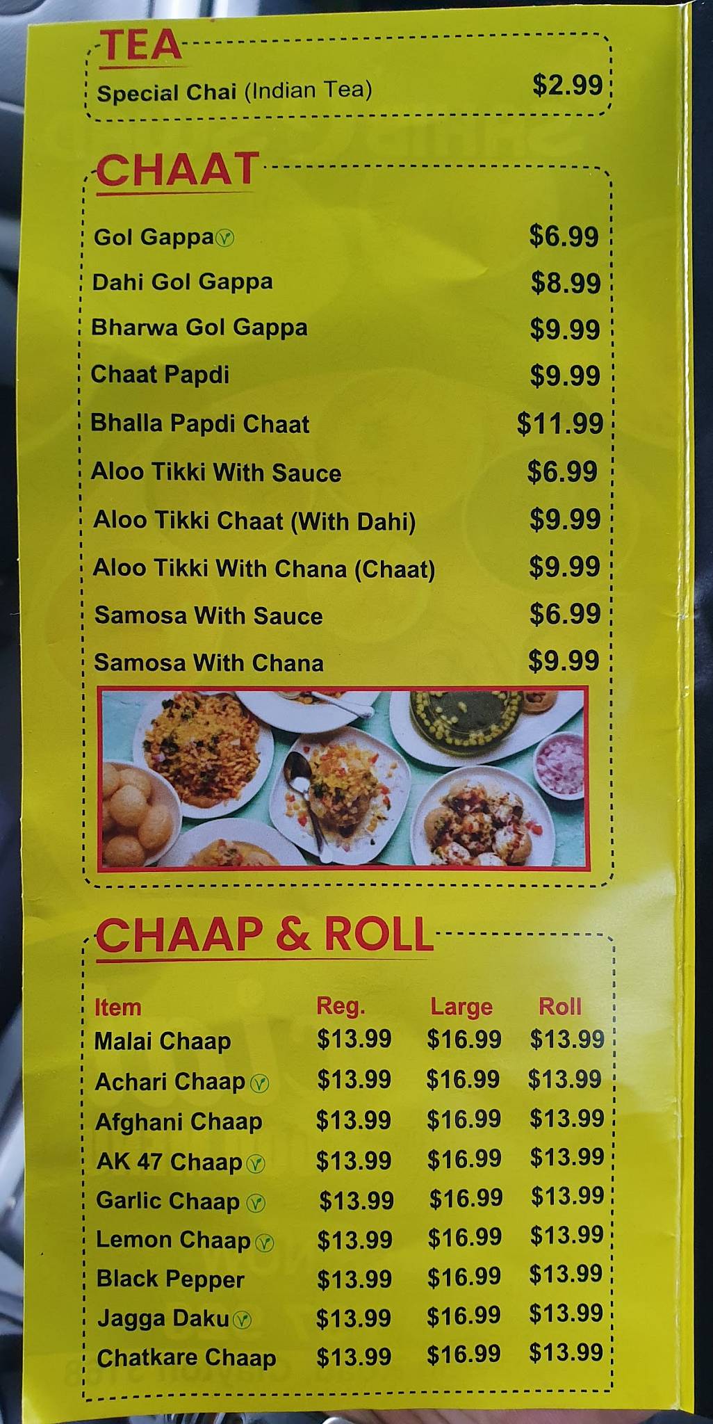 Menu at Sahib E Swad - Clayton Indian Street Food (Soya Chaap, Chaat ...