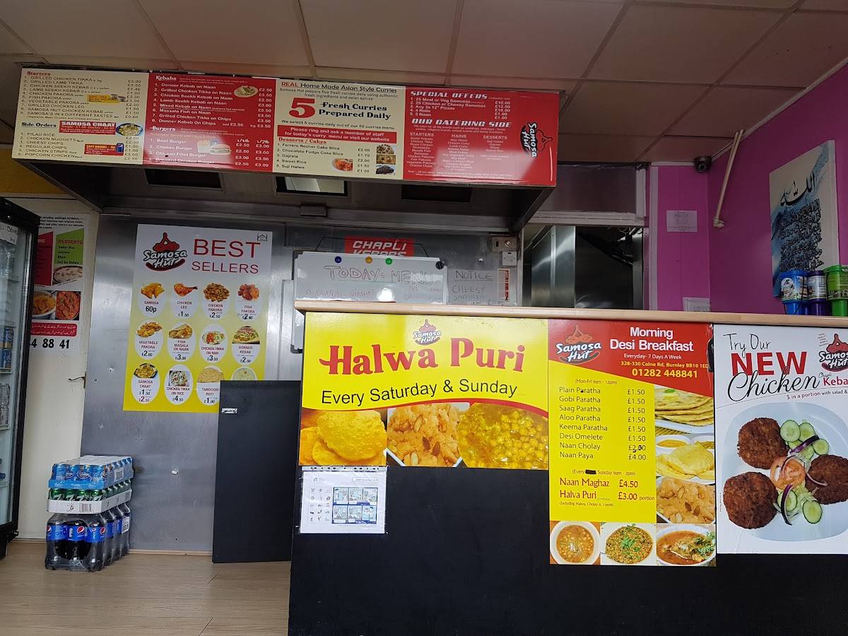 Menu at Samosa Hut Burnley restaurant, Burnley