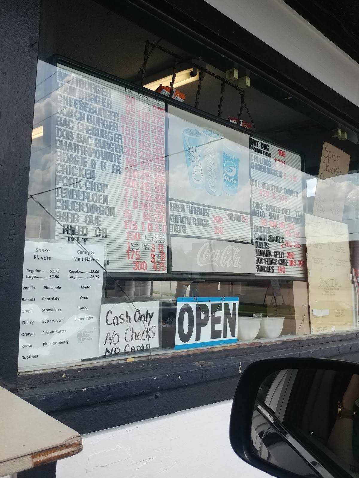 Menu at Sandy's Restaurant, Leitchfield