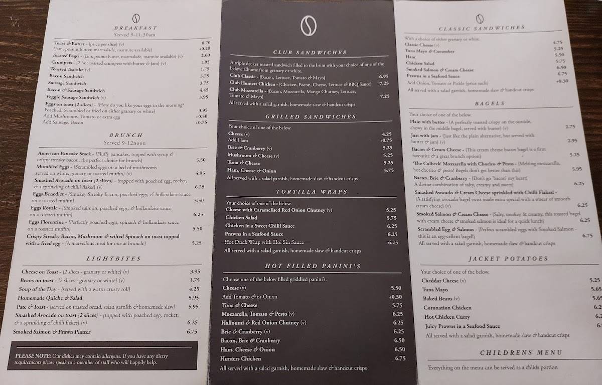 Menu at Seven Coffee Shop & Eatery cafe, Scarborough