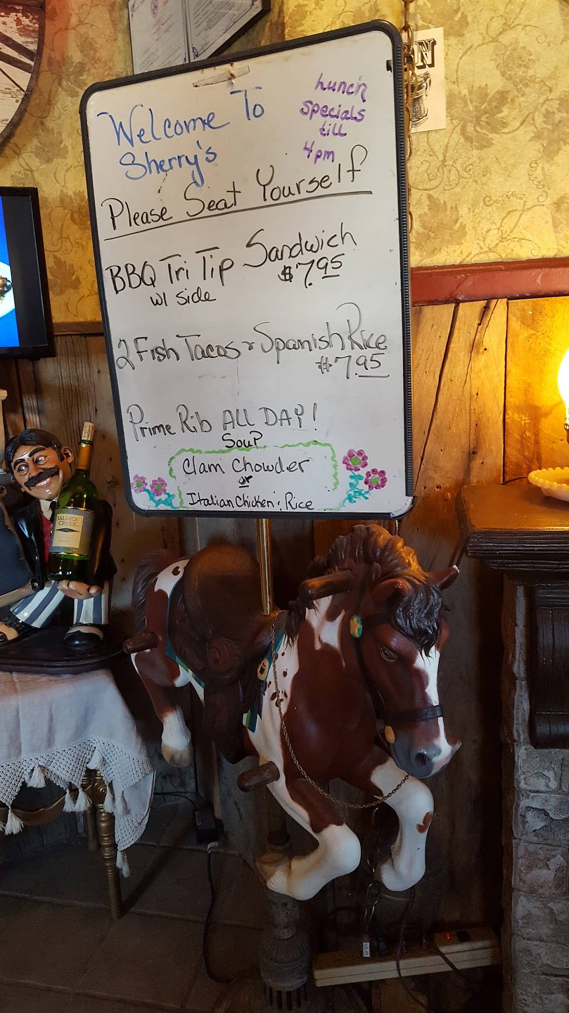 Menu at Sherry's Stage Stop Restaurant, Yerington