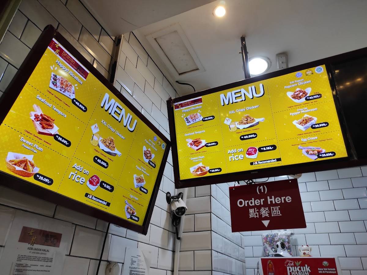 Menu at Shihlin restaurant, North Jakarta, Jl. Boulevard Raya 06B