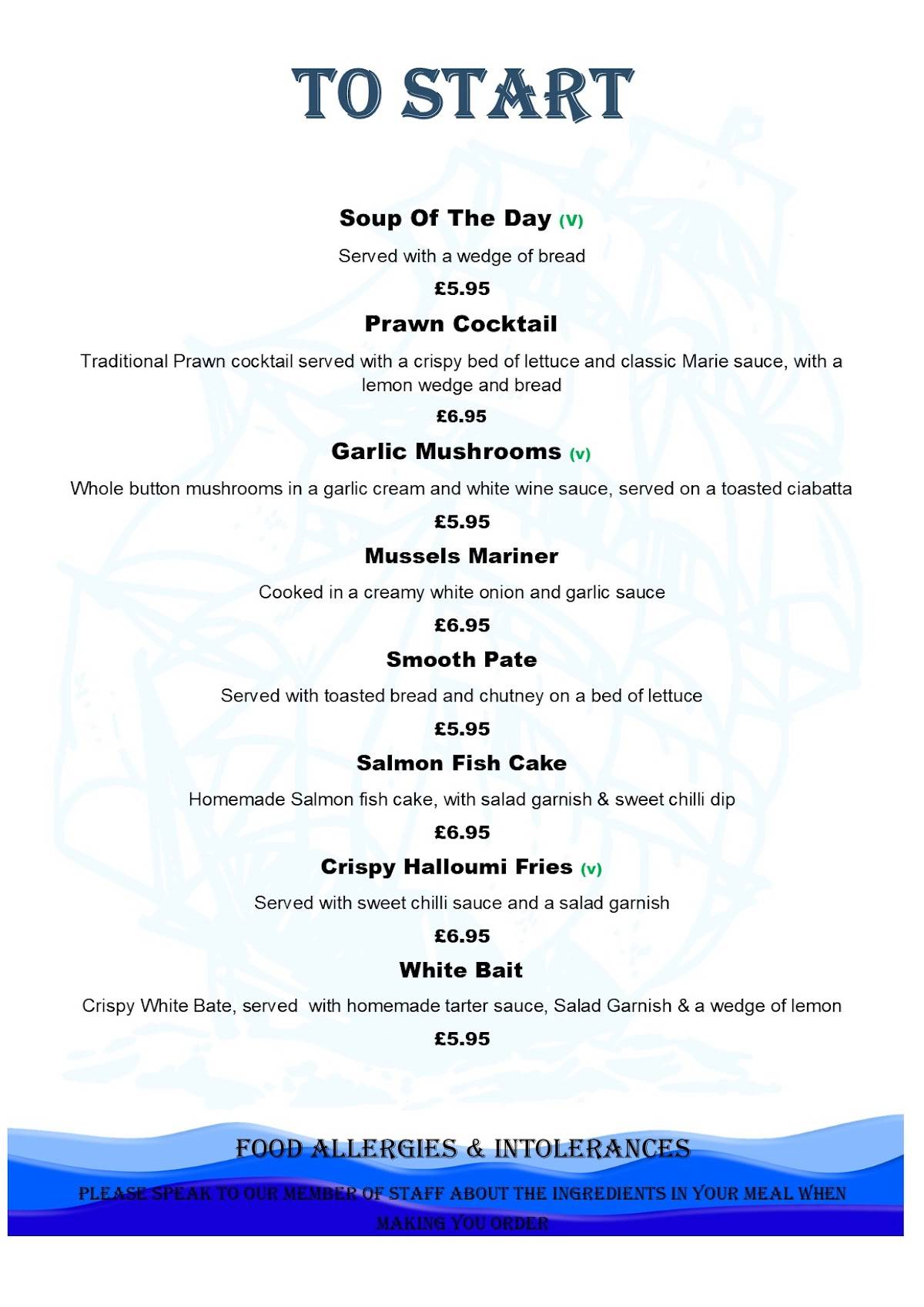 Menu at Ship Inn pub & bar, Pontypridd