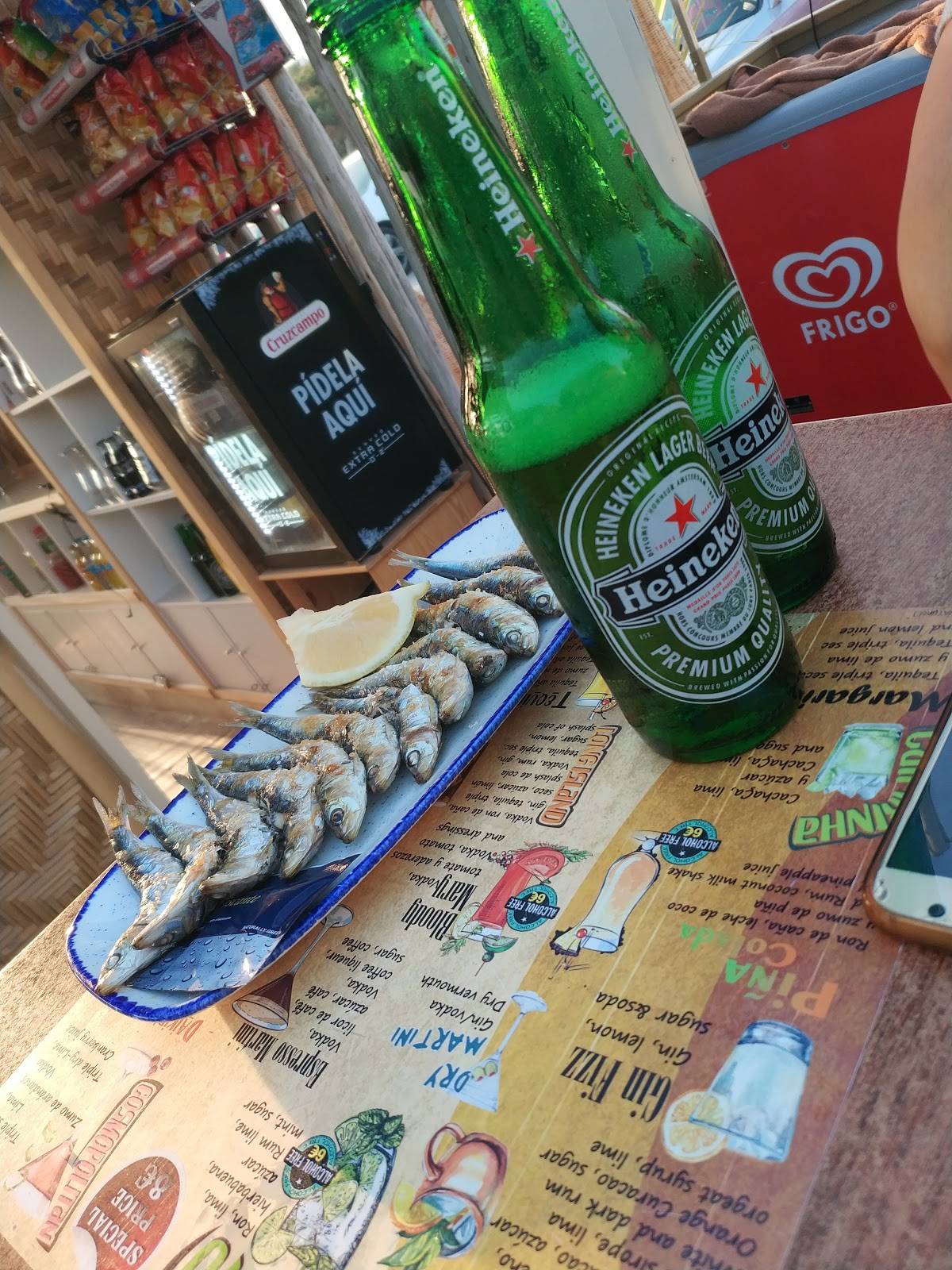 Menu at Simbad Restaurant & Beach Bar, Marbella