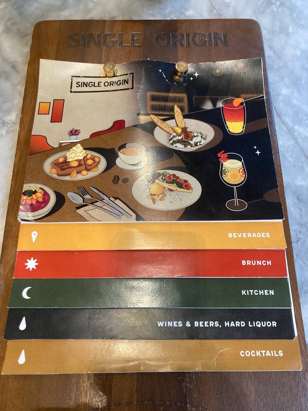 Menu at Single Origin - Greenbelt 5 cafe, Makati, Greenbelt 5 GF