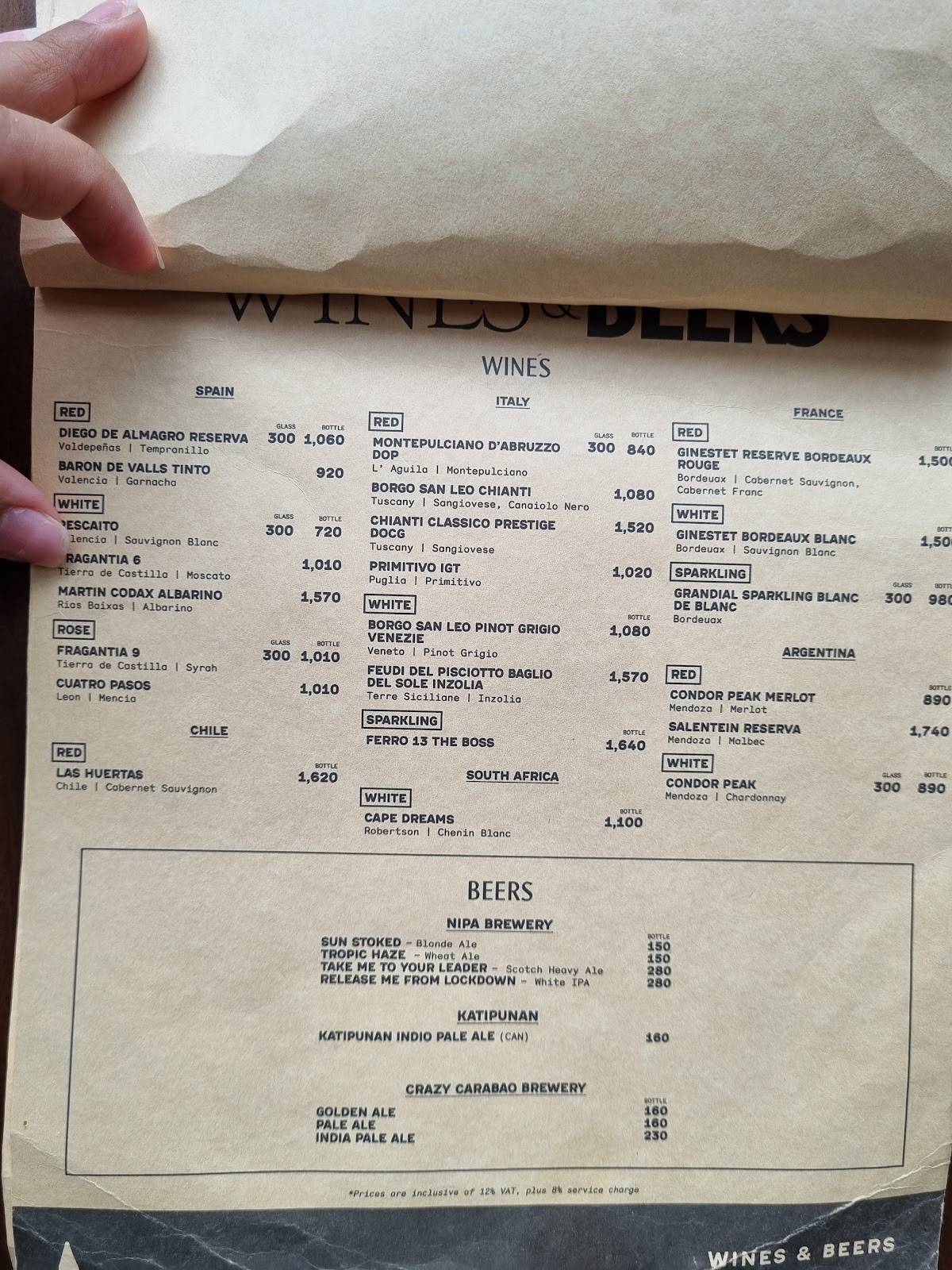 Menu at Single Origin - Greenbelt 5 cafe, Makati, Greenbelt 5 GF
