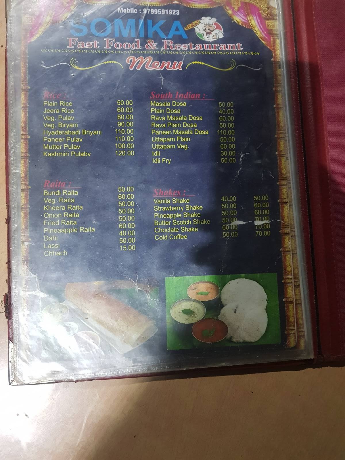 Menu at Somika Fast Food Restaurant & Caterers, Jodhpur