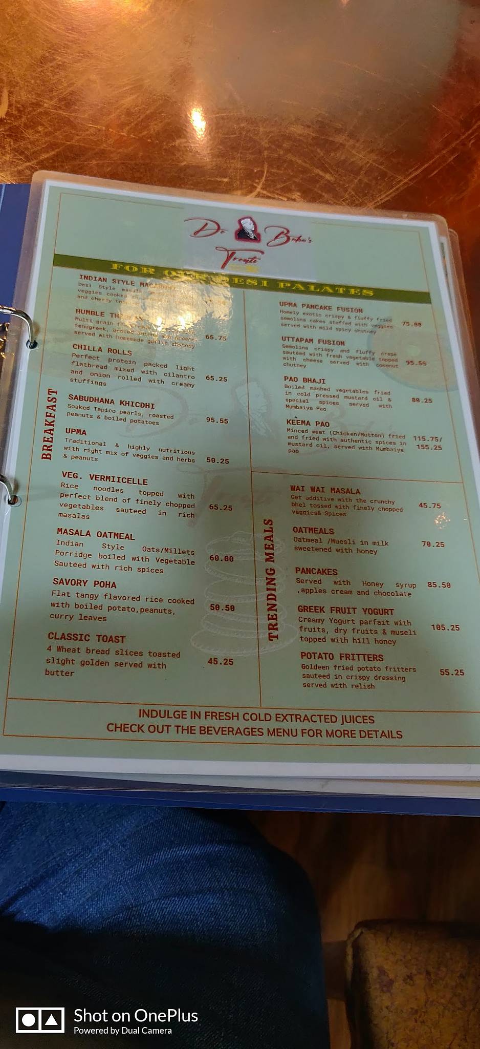 Menu at De Bubu's Treats, Nainital