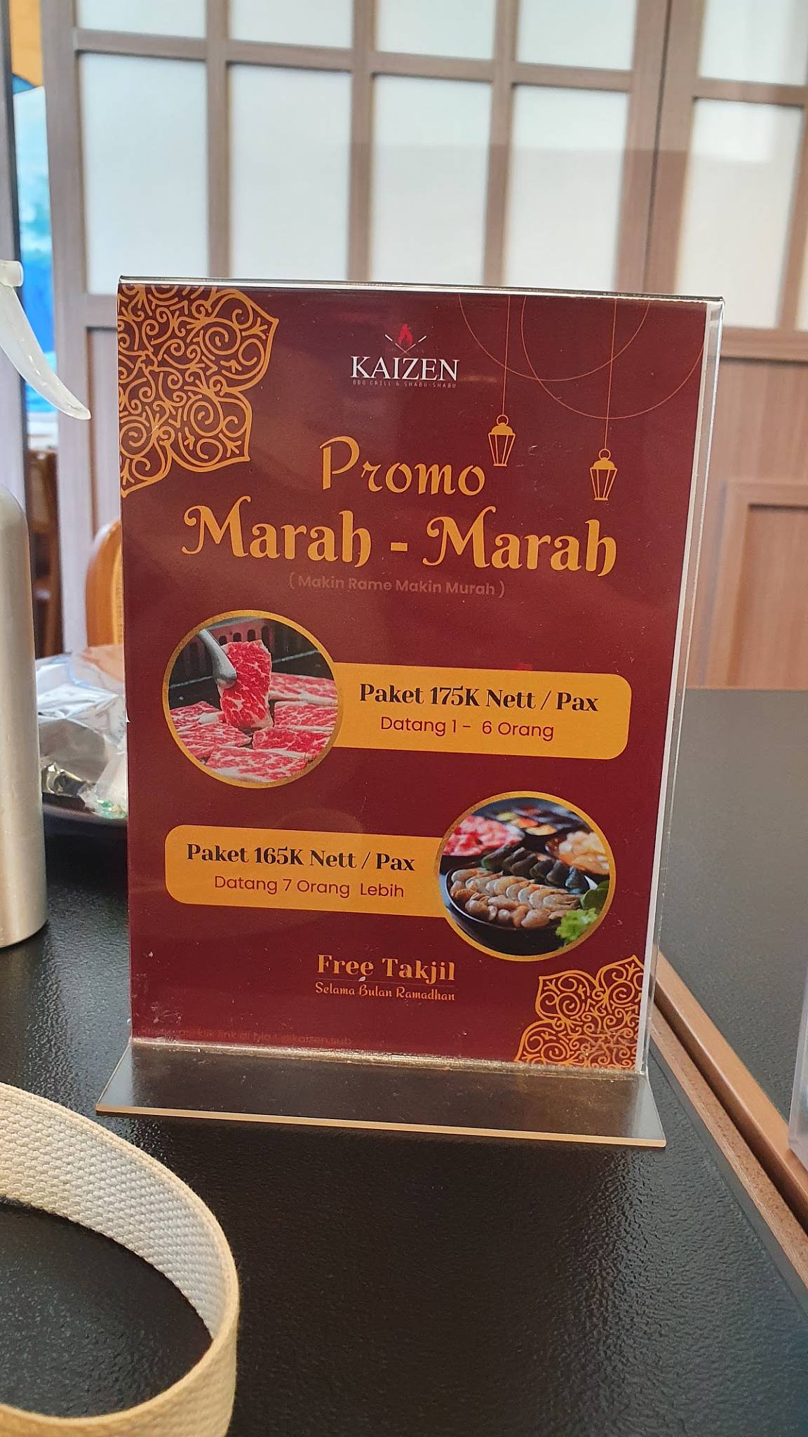 Menu at Kaizen All You Can Eat BBQ Grill & Shabu - Shabu, Surabaya