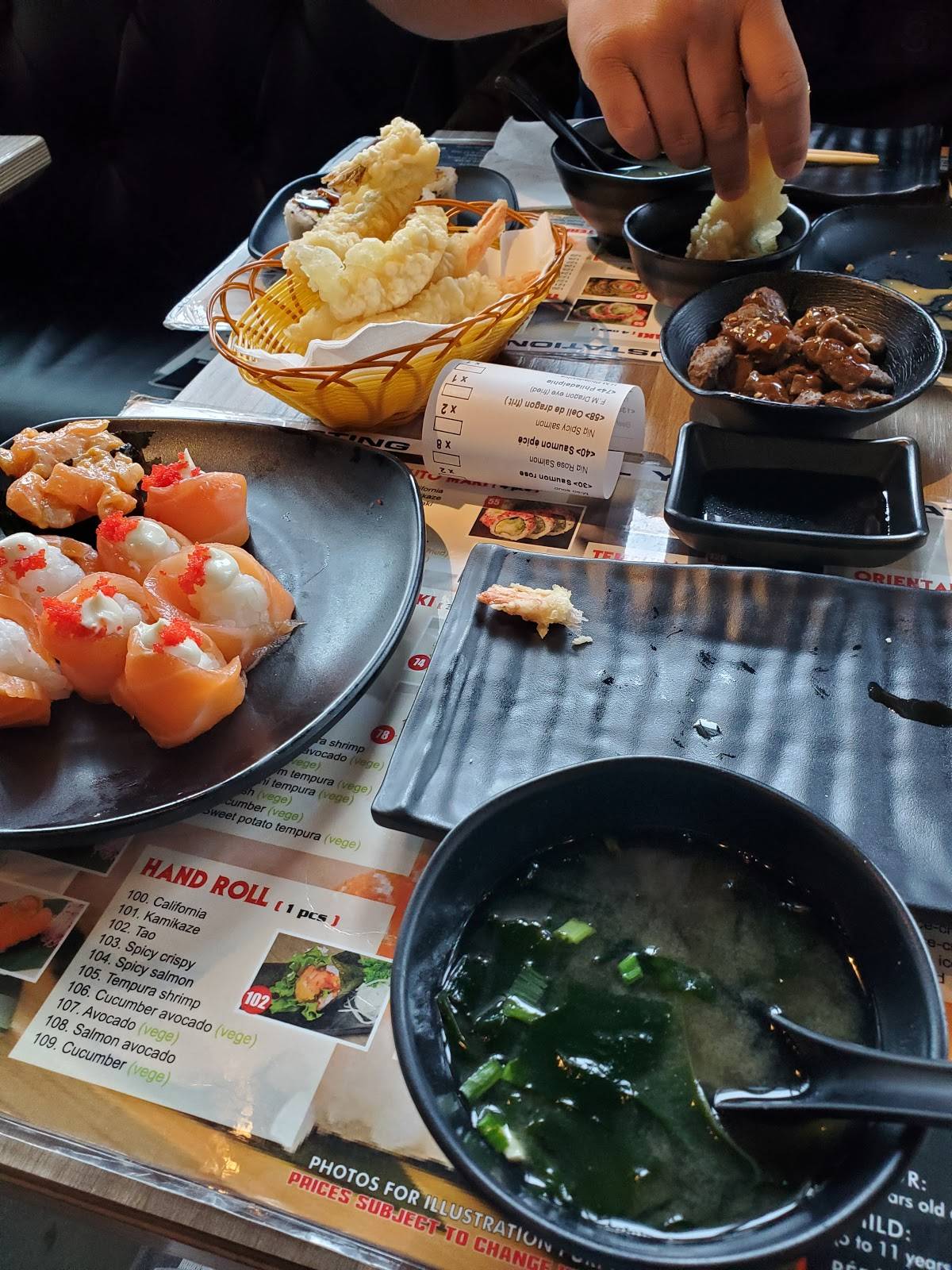 Menu au Sushi Kumi restaurant, Québec, 815 Bd Lebourgneuf