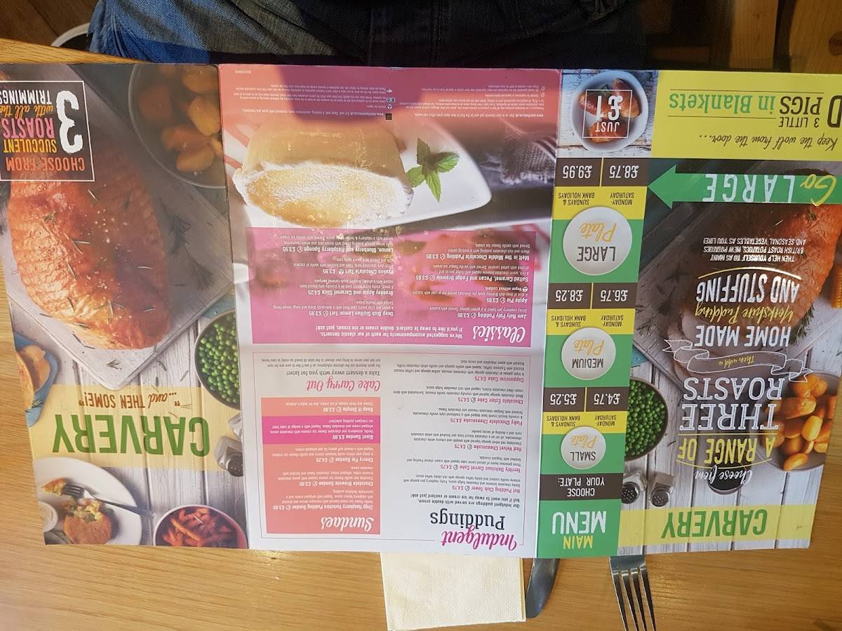 Menu at Sweet Chestnut pub & bar, Dunfermline