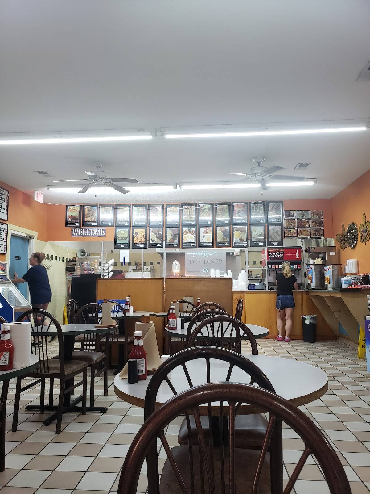 Menu at TC'S DINER restaurant, Pensacola