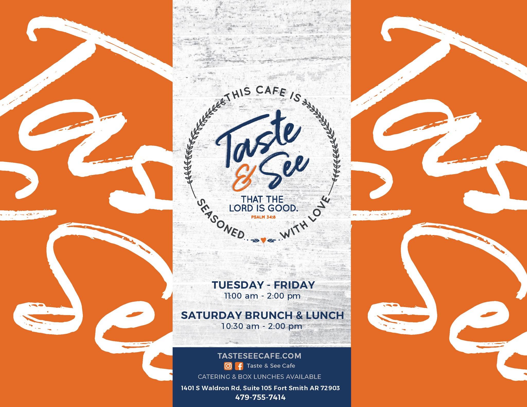 Menu at Taste & See Cafe, Fort Smith