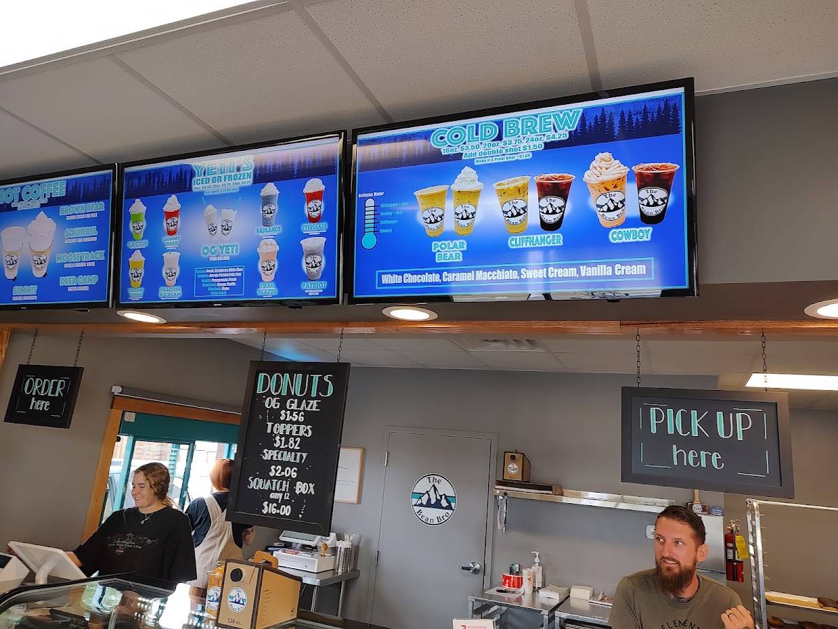 Menu at The Bean Bro cafe, Dothan, S Oates St