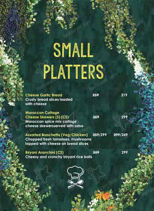 Menu at The Big Tree Cafe, Gurugram, Dayal Farms