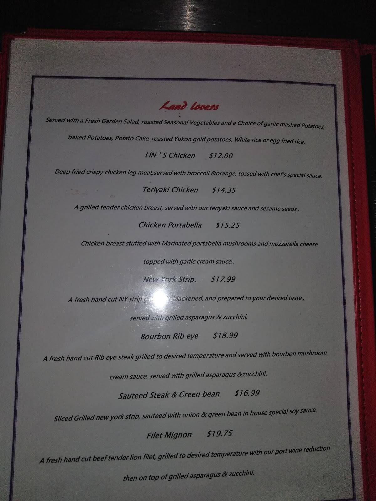 Menu at The Depot restaurant, Ironton