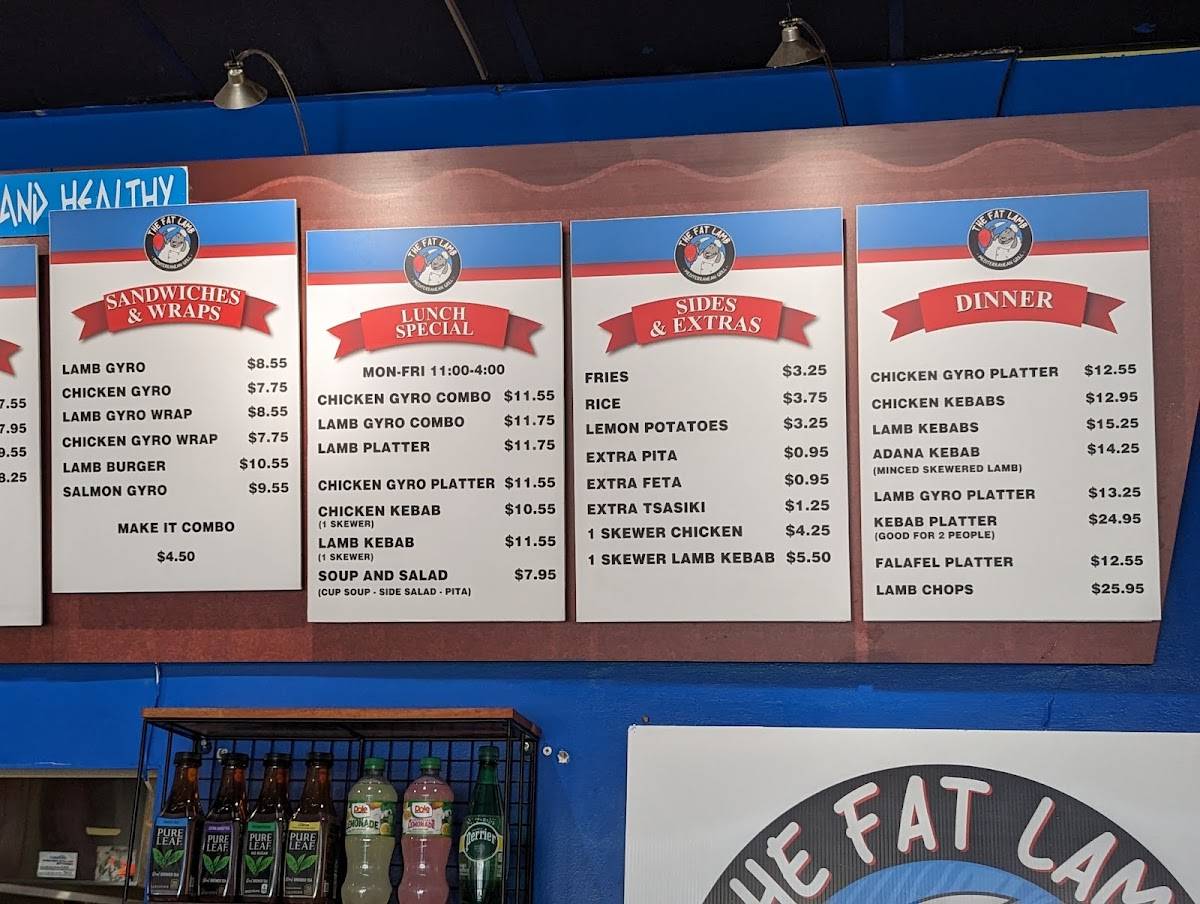 Menu at The Fat Lamb fast food, Altamonte Springs, 851 S State Rd 434 #1120