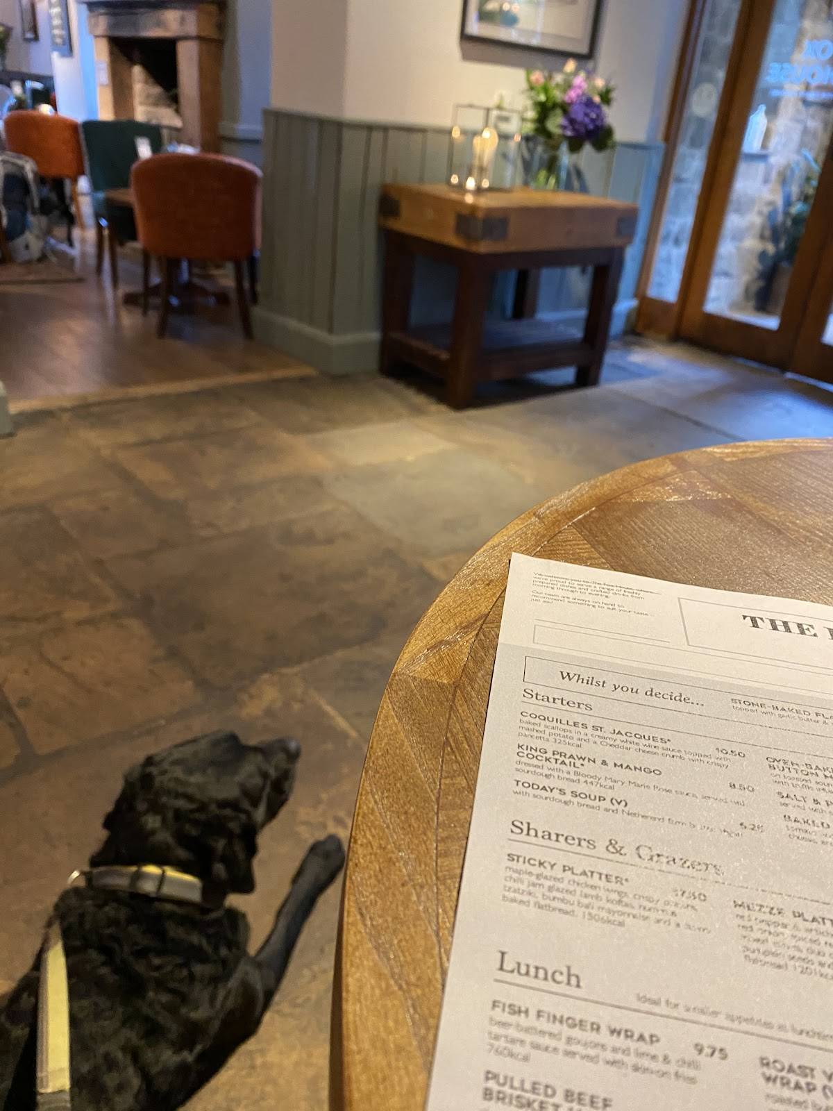 Menu at The Fox House pub & bar, Sheffield, Longshaw House