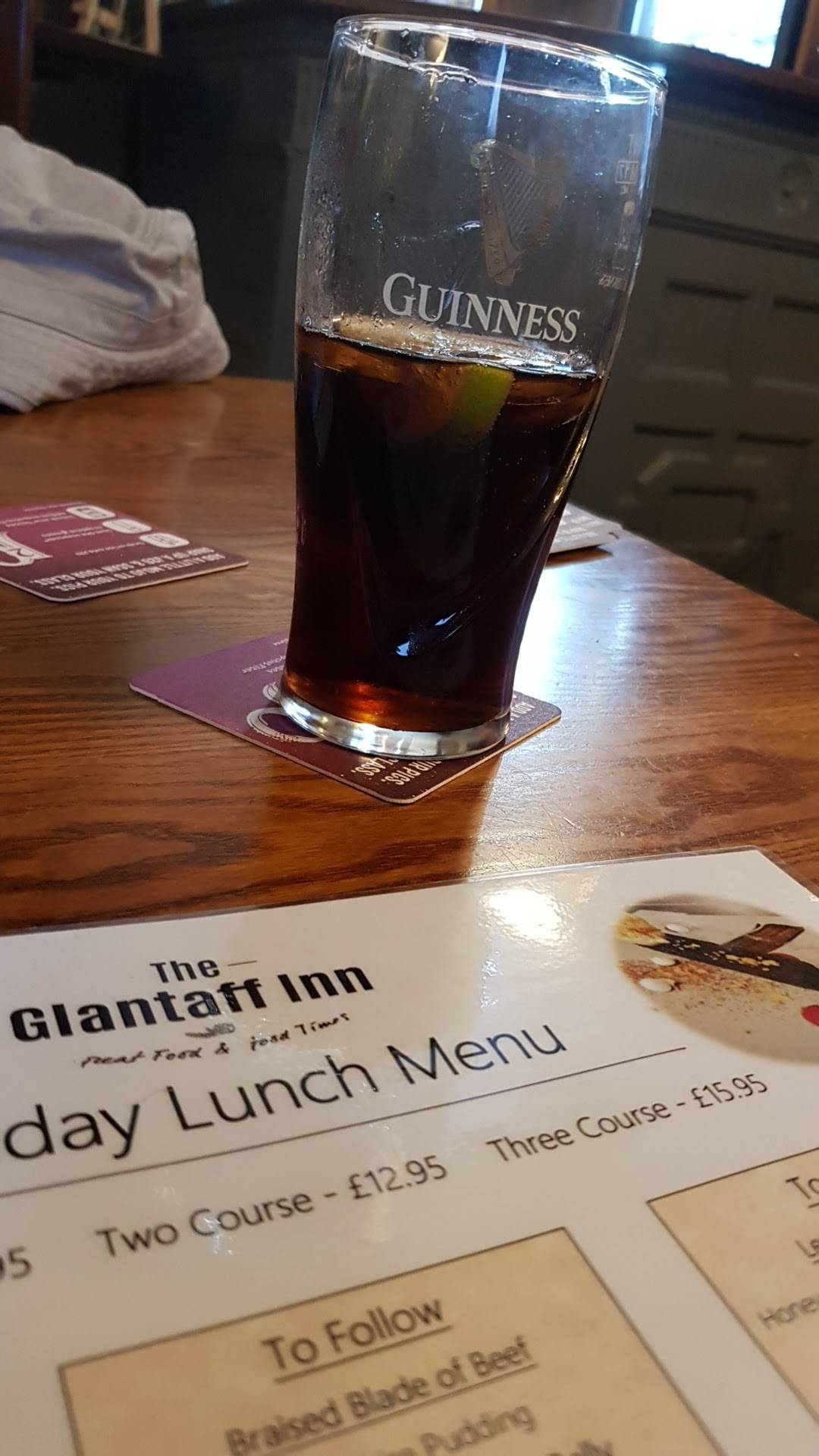 Menu at The Glantaff Inn pub & bar, Treharris
