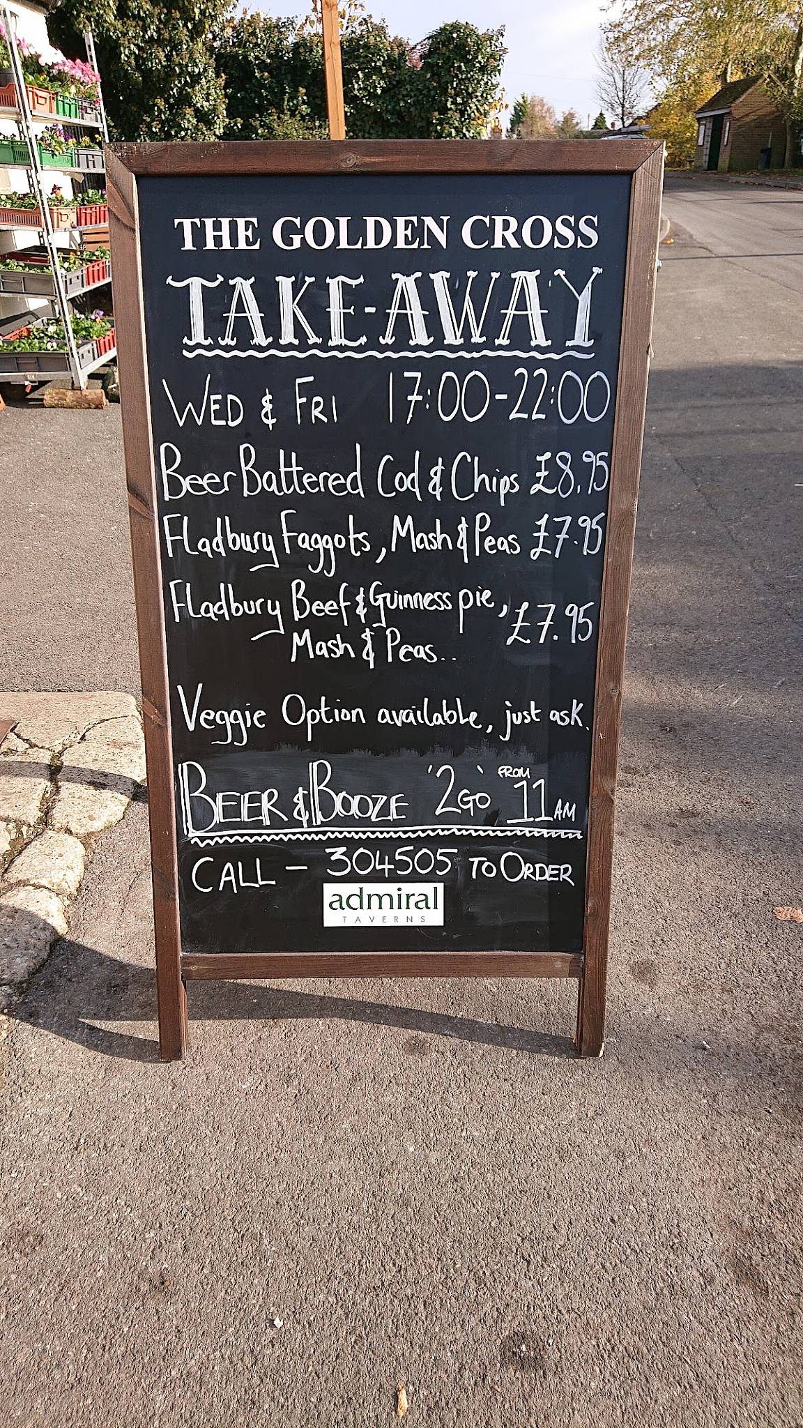 Menu at The Golden Cross pub & bar, Evesham