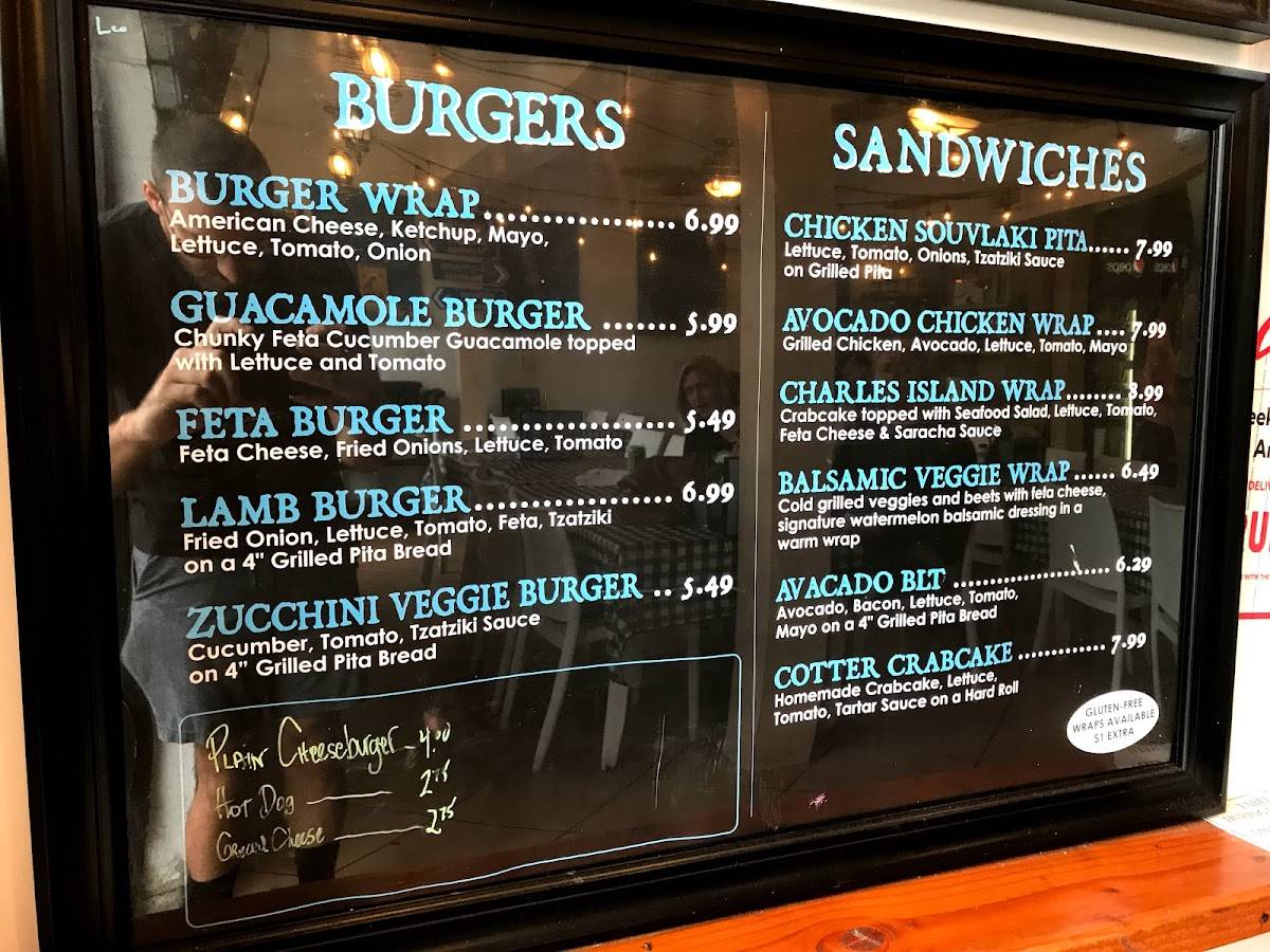 Menu at The Greek Spot Cafe & Grill, Milford