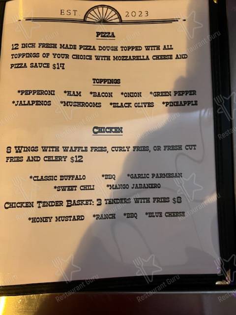 Menu at The Long Branch Saloon & Grill pub & bar, Newport