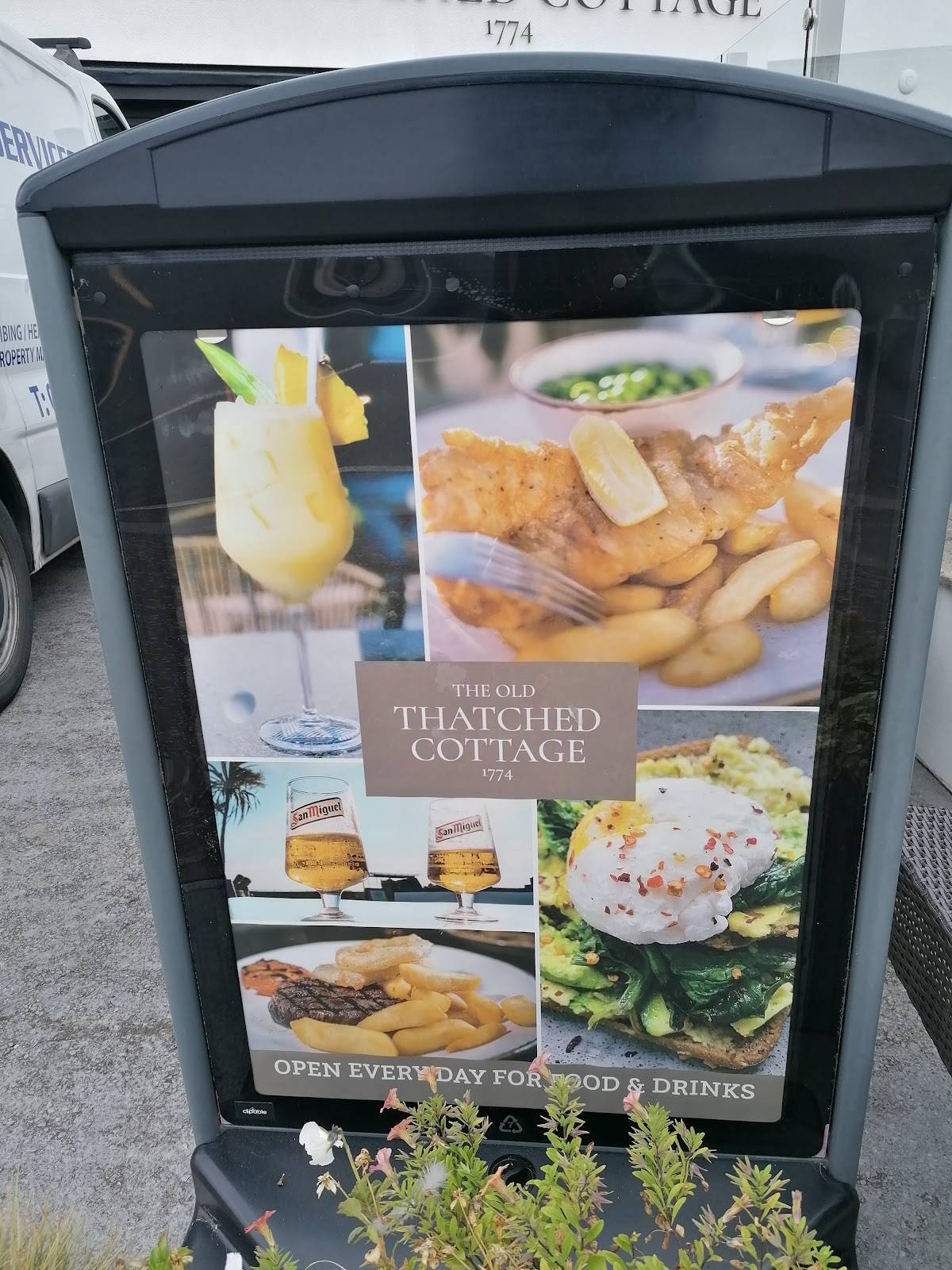 Menu at The Old Thatched Cottage Restaurant, Weston-super-Mare