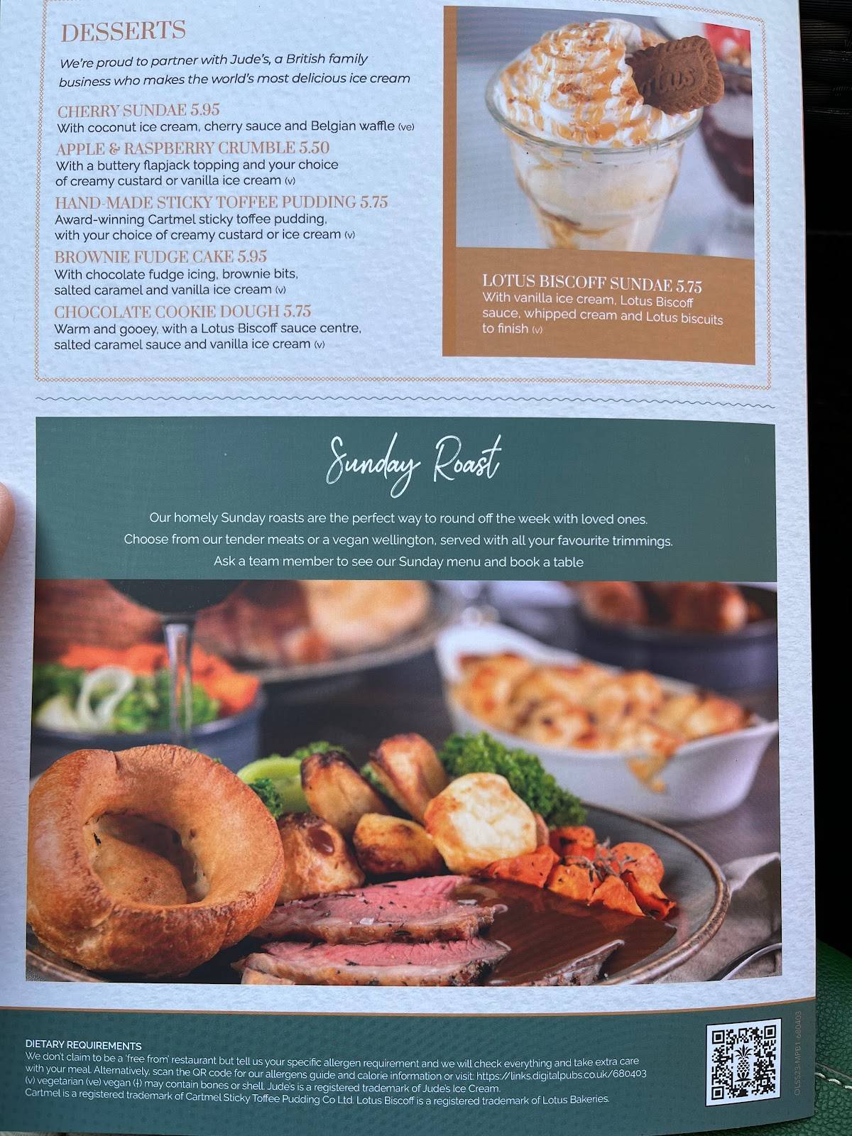 Menu at The Piper pub & bar, Chester, Pipers Ln