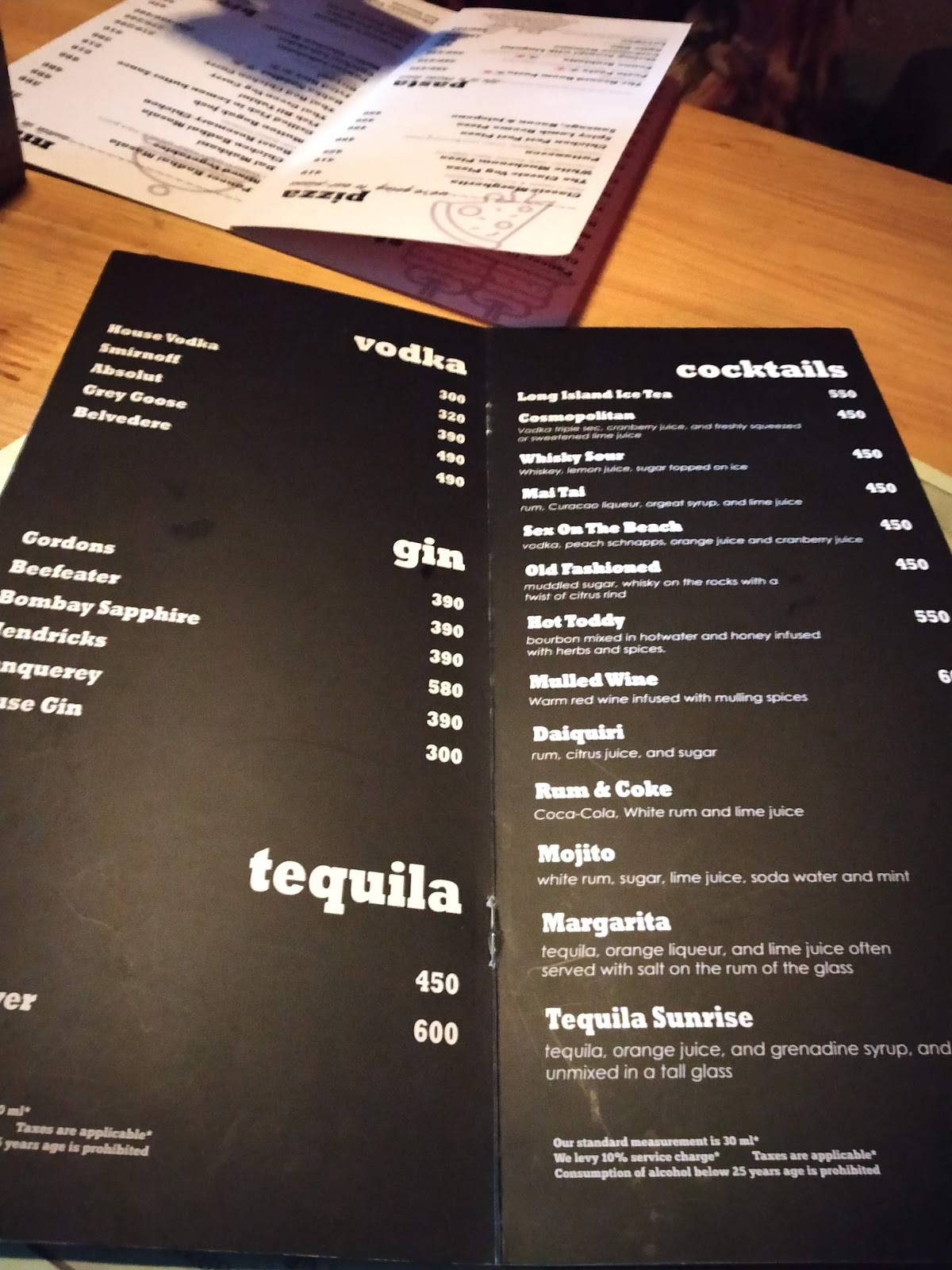 Menu at The Record Room Delhi, New Delhi
