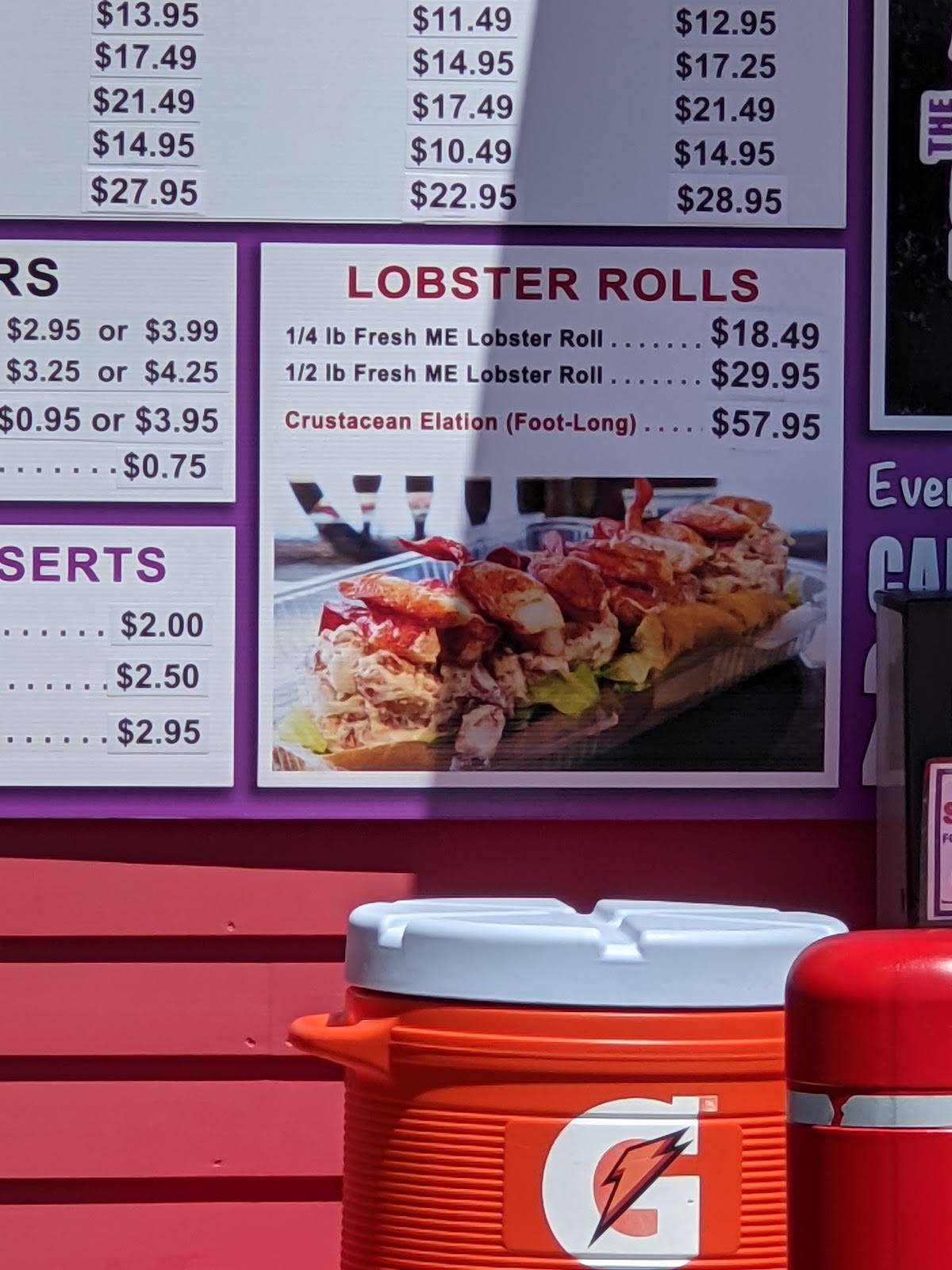 Menu at The Red Barn, Augusta, 455 Riverside Dr